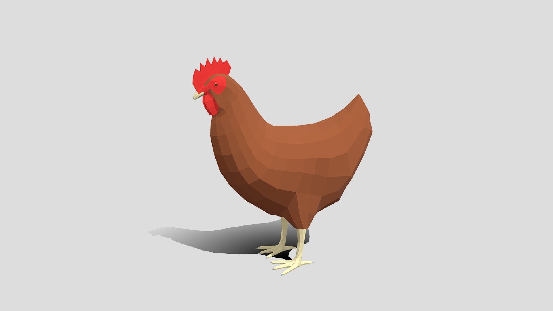 Low Poly Cartoon Chicken - Buy Royalty Free 3D model by chroma3d ...