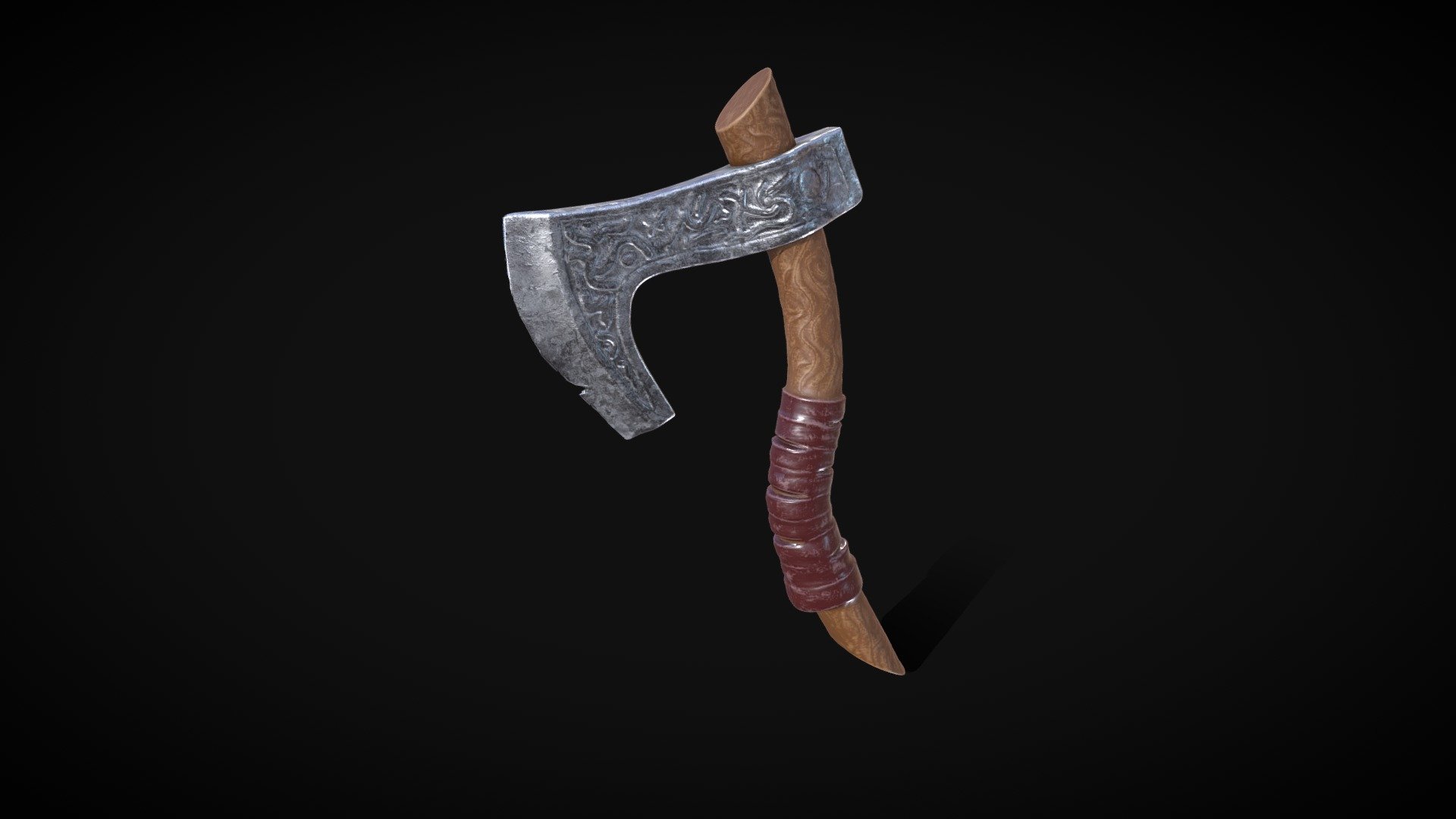 Runic Vikings Axe - 3D model by dedkanikita [785c5d4] - Sketchfab