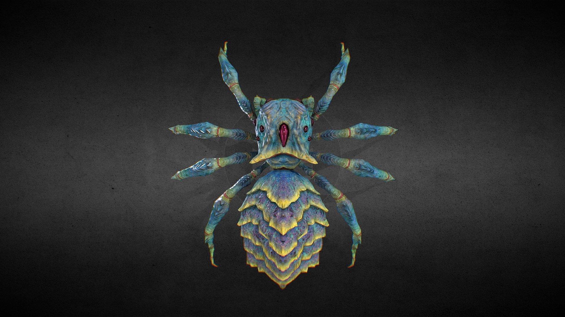 PBR Jumping Spider Monster - 3D model by uu.yuri (@uu0358) [785e588 ...