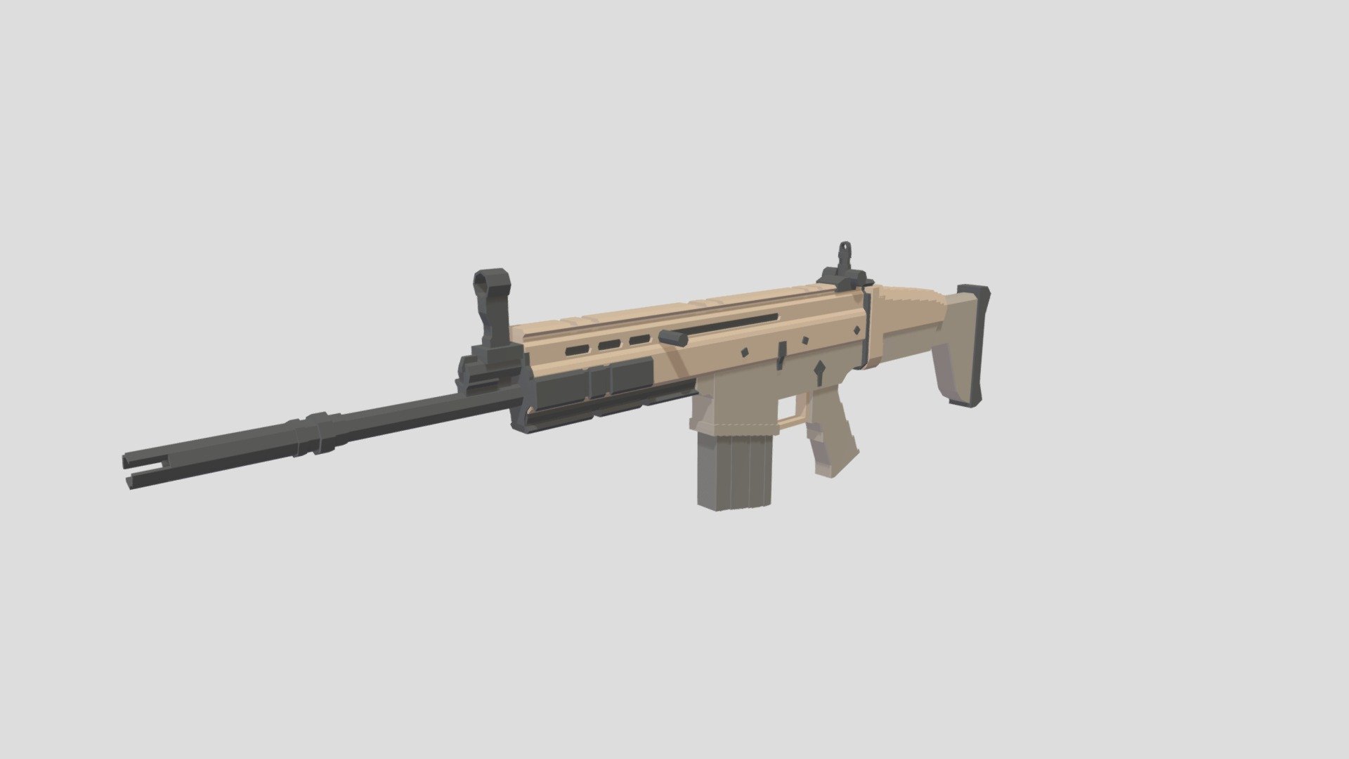 SCAR-H - 3D model by Nothingness0 [785f409] - Sketchfab
