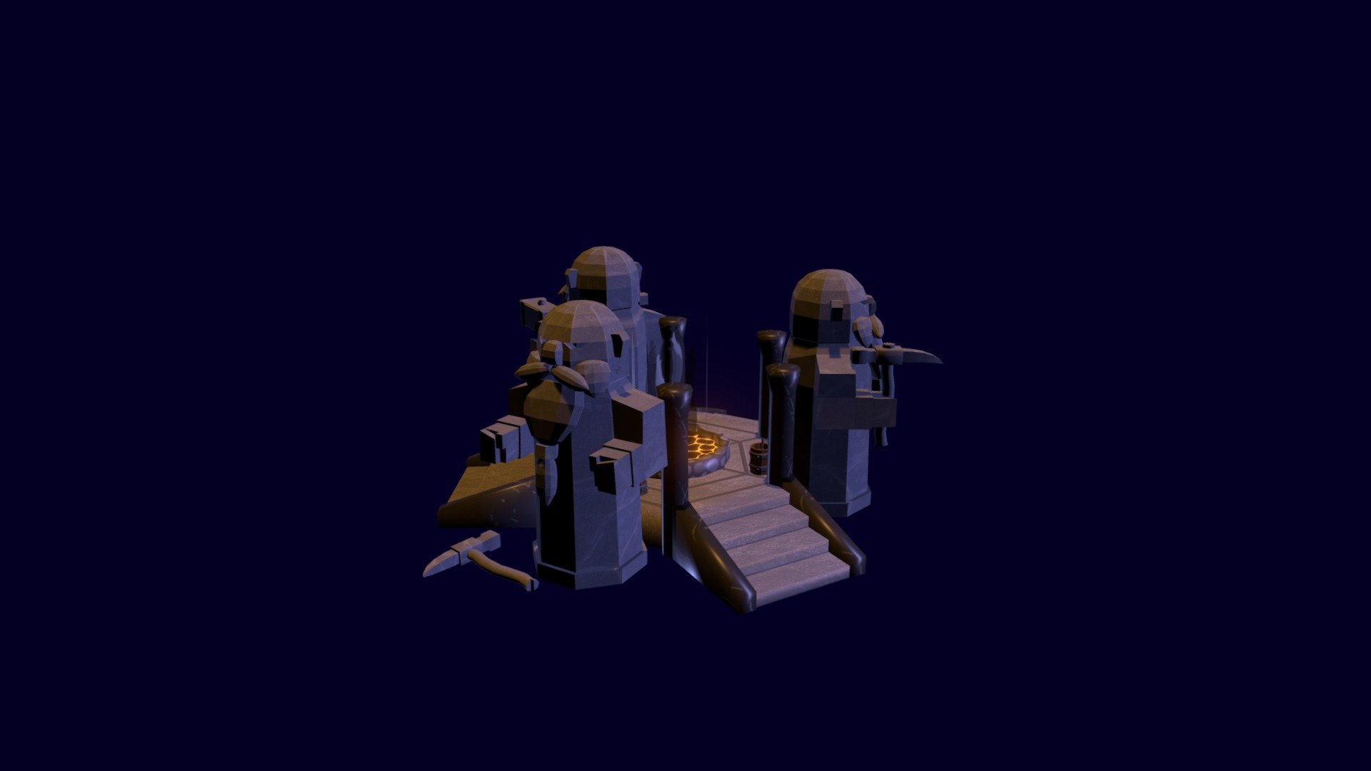 Ancient Dwarven Forge Diorama - 3D model by Jack_Woods [785f5b5 ...