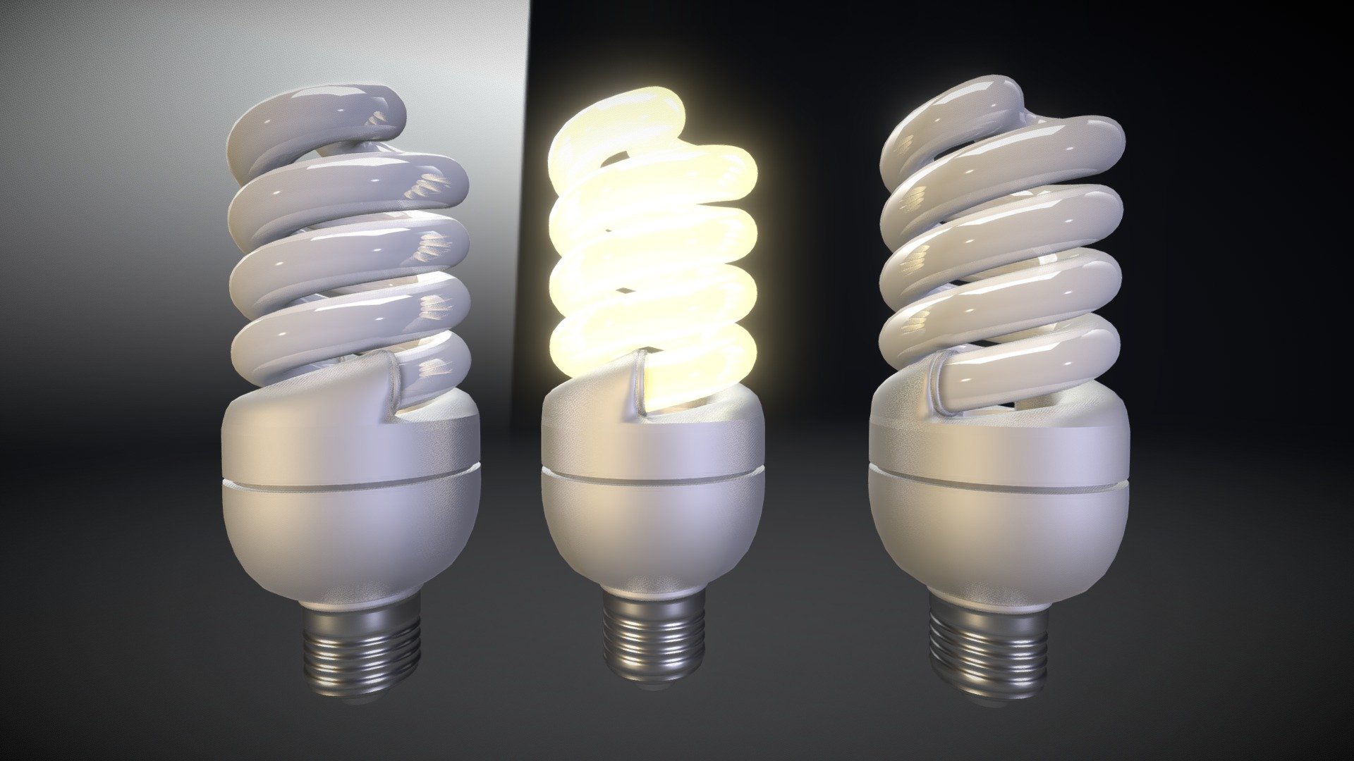 Energy Saving Lamps (High-Poly) - Buy Royalty Free 3D model by 3DHaupt ...