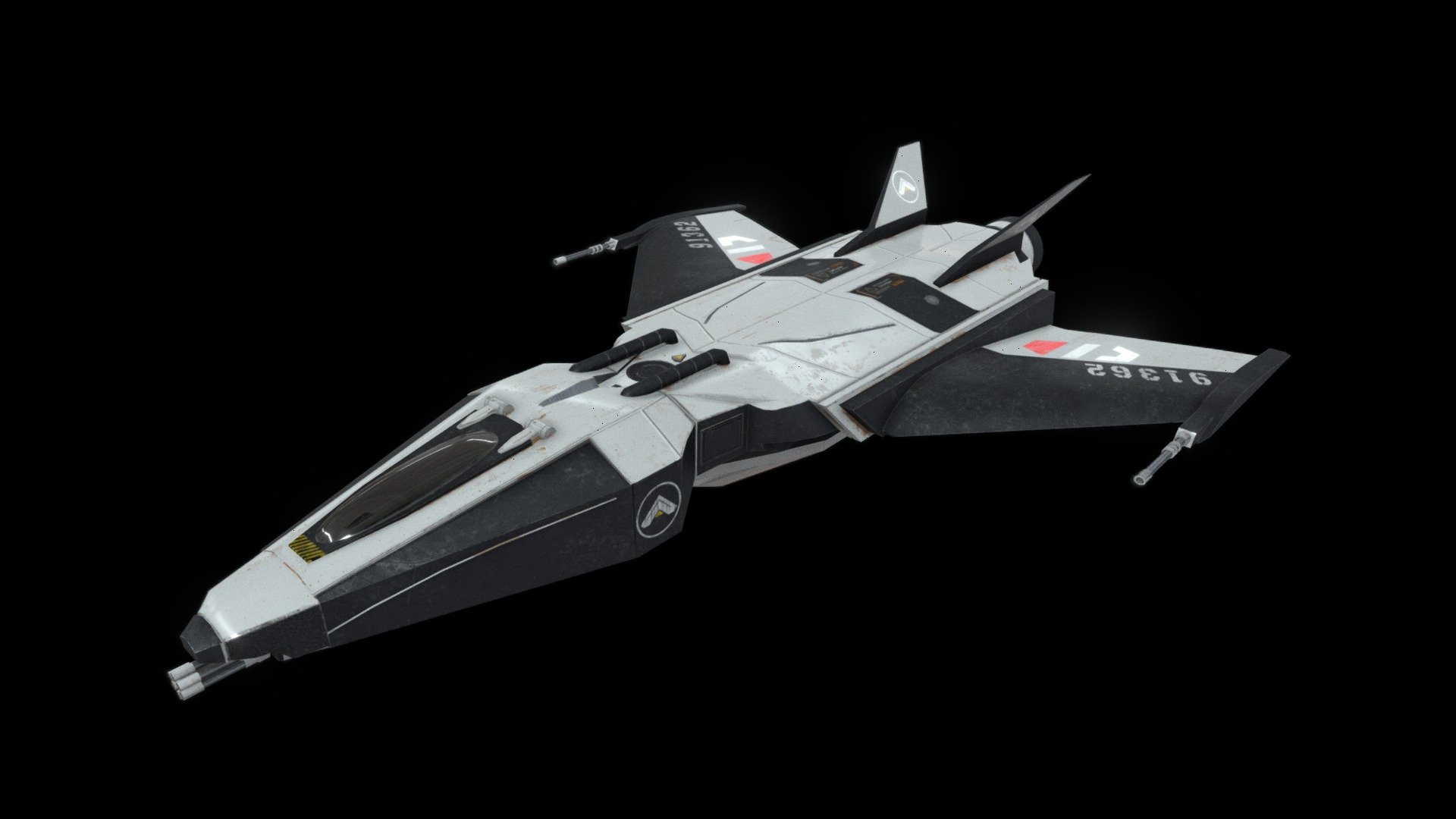 Space Fighter - Download Free 3D model by pirate8888 [7862be0] - Sketchfab