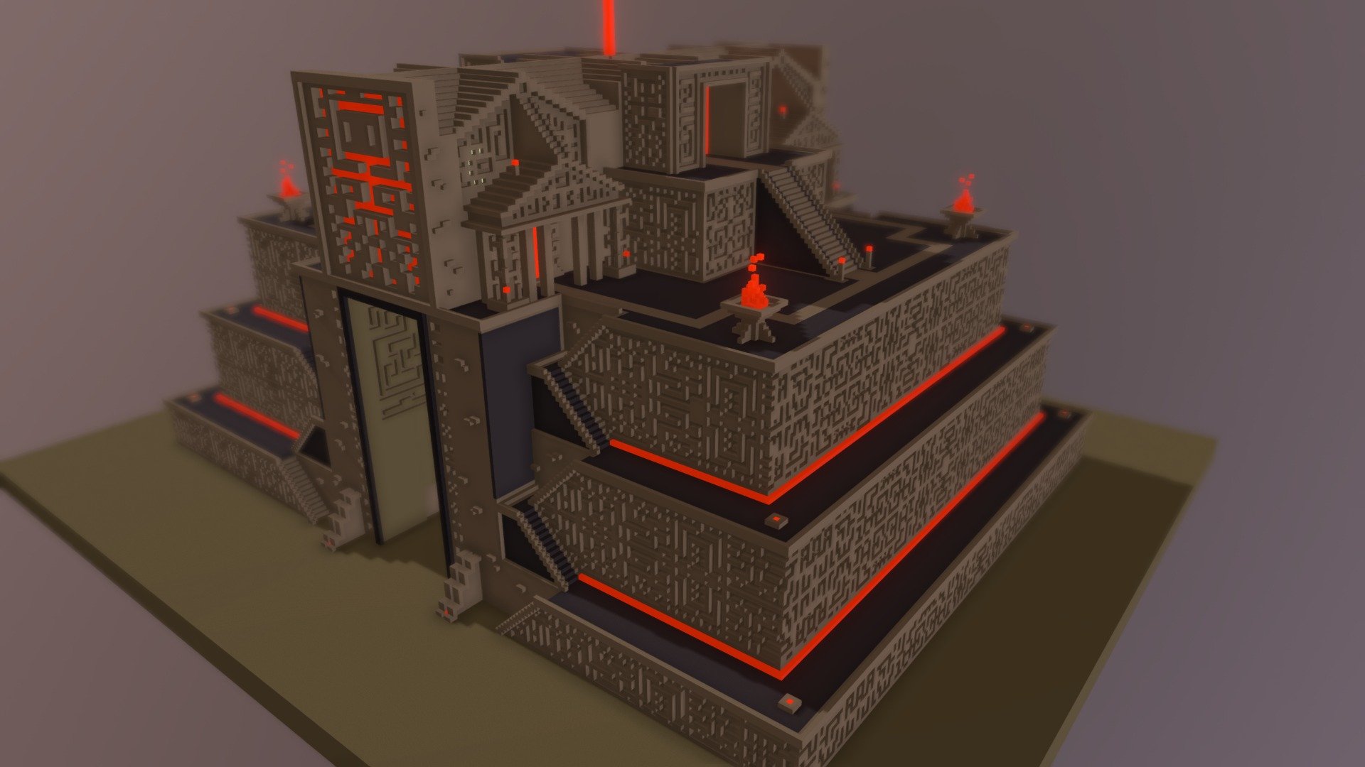 Maya Temple - 3D model by MDGL [7863815] - Sketchfab