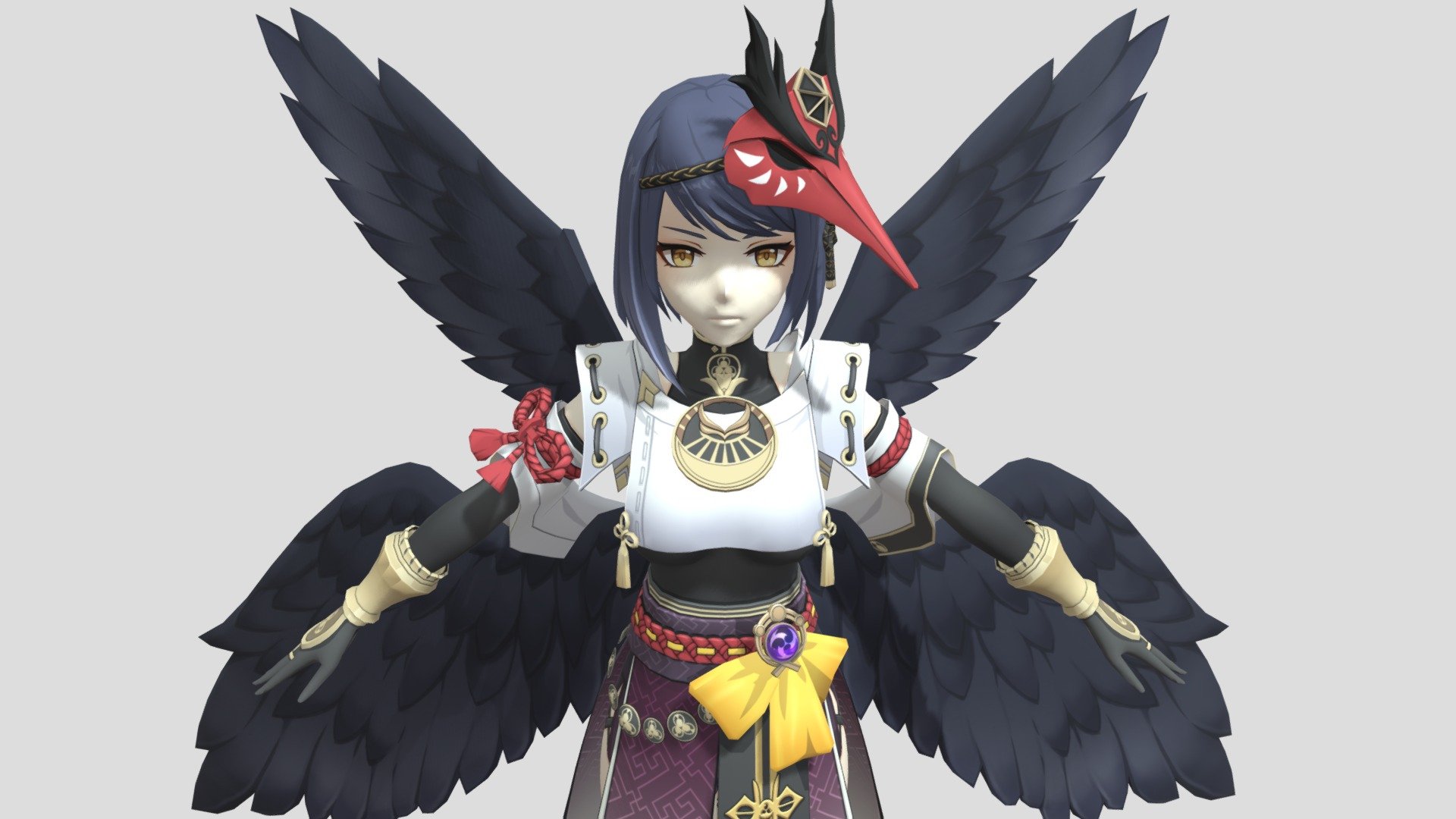 Kujou Sara - Download Free 3D model by HoYoverse [78653a3] - Sketchfab