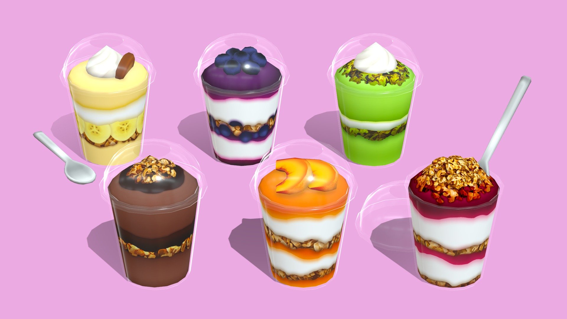 Parfaits - Buy Royalty Free 3D model by Megan Alcock (@citystreetlight ...