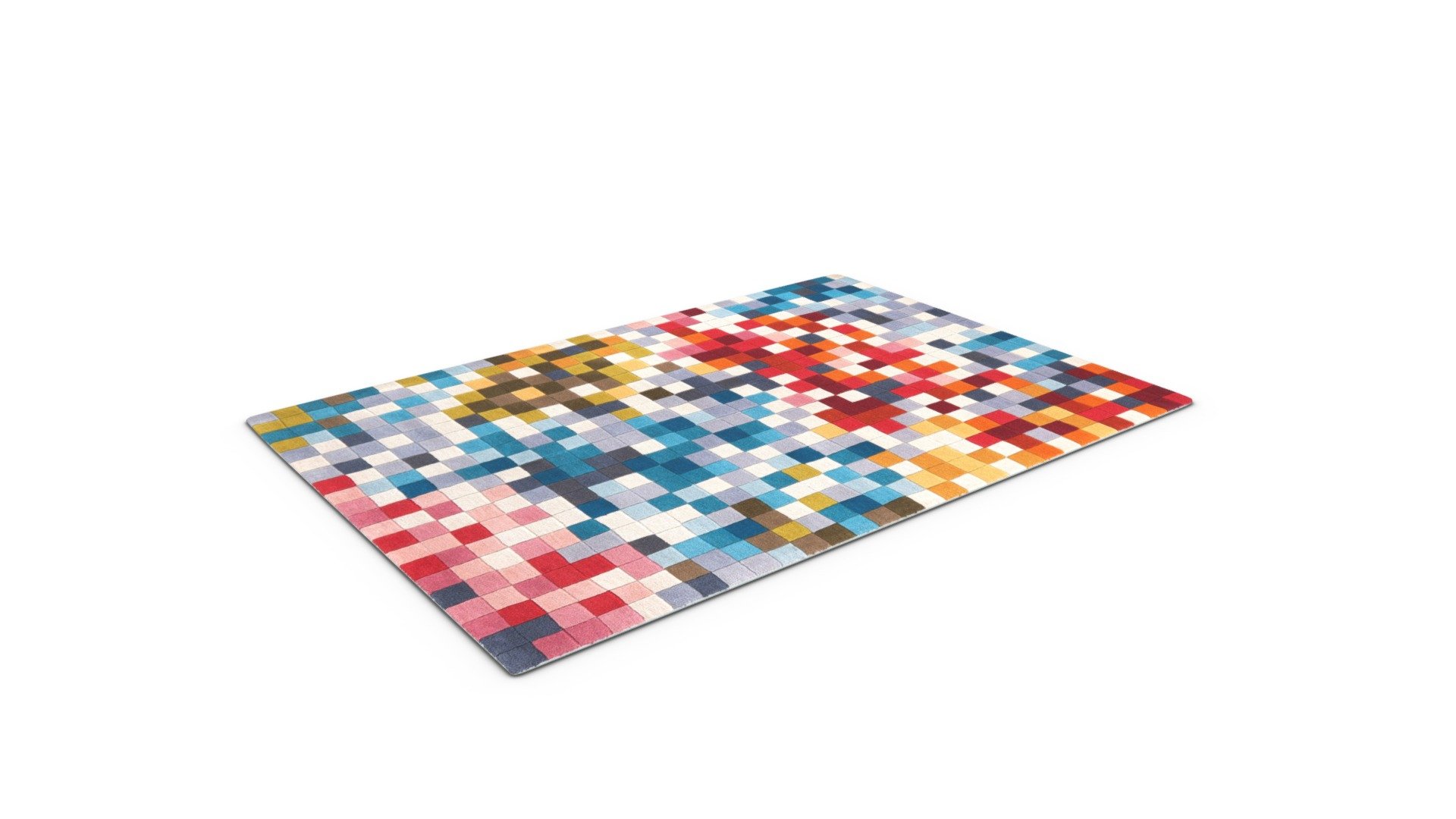 Pixelation Large Hand Tufted Wool Rug 160 x 230 - 3D model by MADE.COM ...