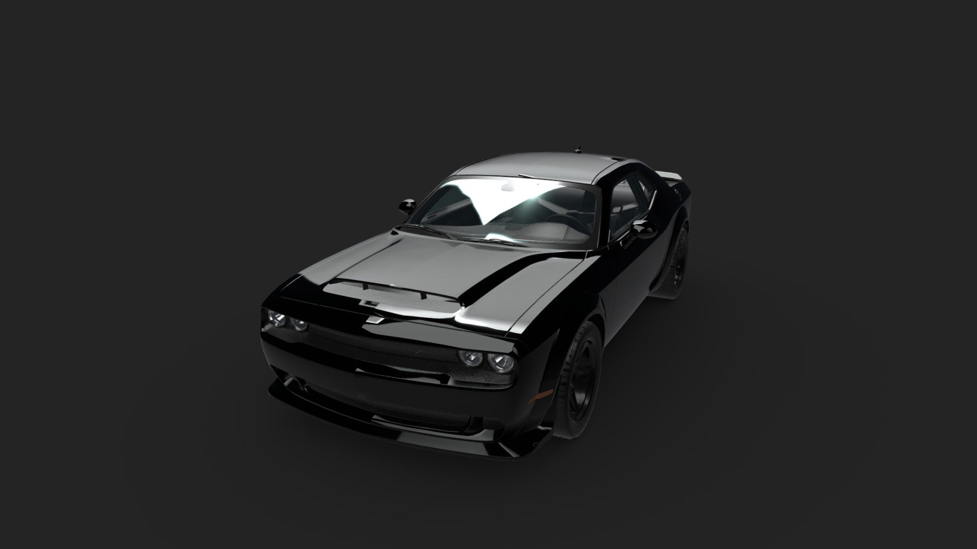 Dodge Challenger Hellcat - Download Free 3D model by Mona x Supercars ...