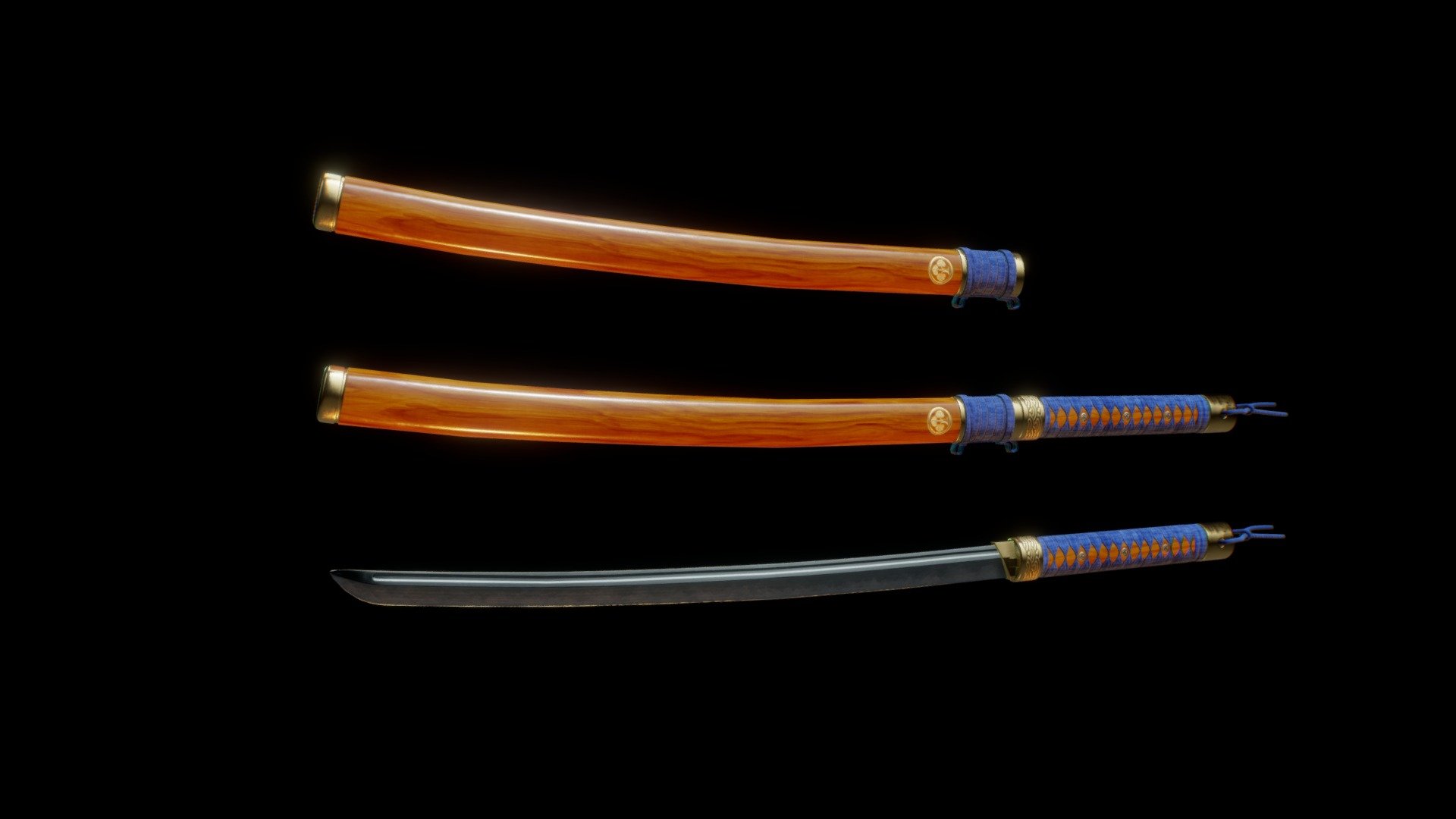 Ornate Katana - Buy Royalty Free 3D model by Kain Hunter (@Polygons_Oh ...