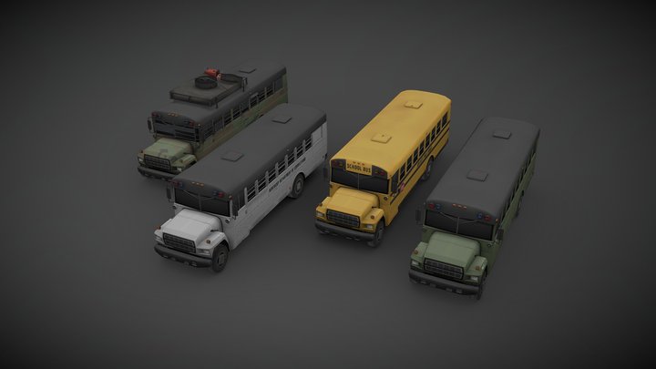Schoolbus 3D models - Sketchfab