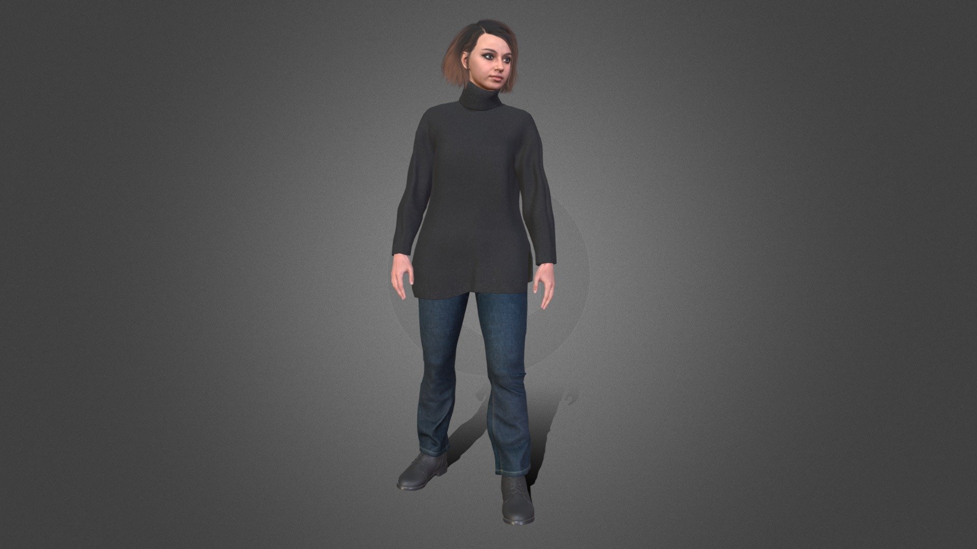 Woman in Casual Outfit 5 - Rigged - Buy Royalty Free 3D model by ...