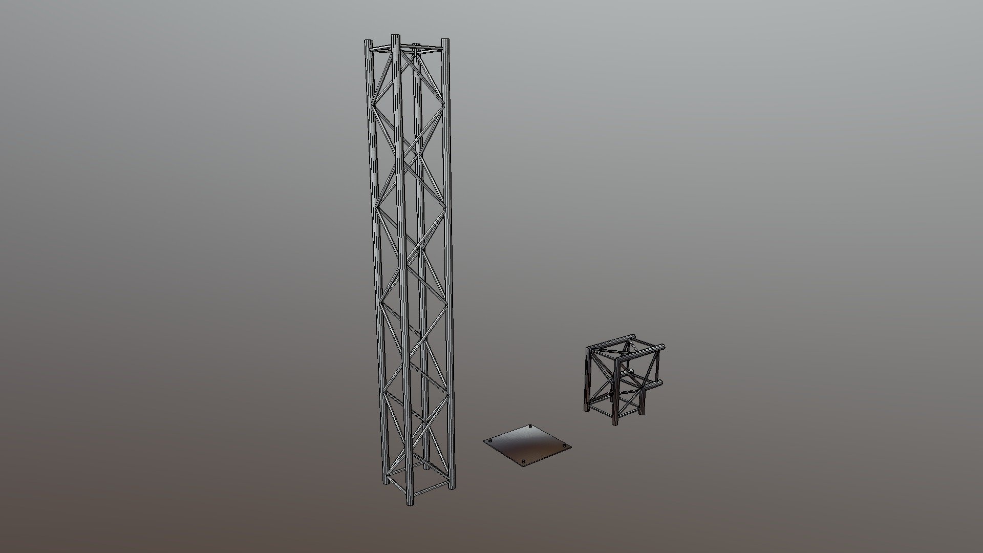Square aluminium truss systems. - 3D model by Subbotey [7871591 ...