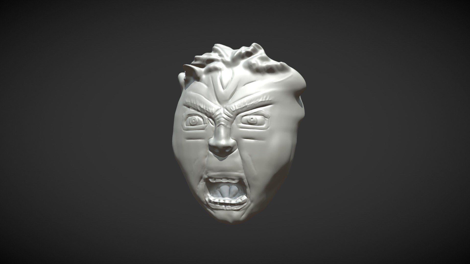 Sculpt January18 day24: ,,anger" - 3D model by Schnubiiii [787228d ...