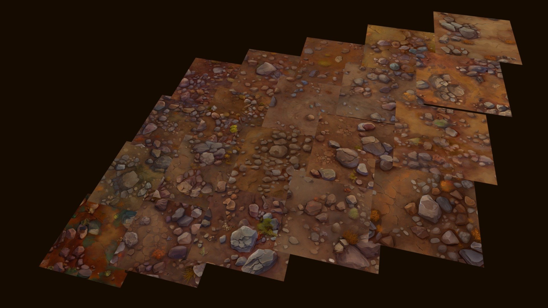 Ground: Earth & Rocks 20 TEXTURES (Handpaint) #1 - Buy Royalty Free 3D ...
