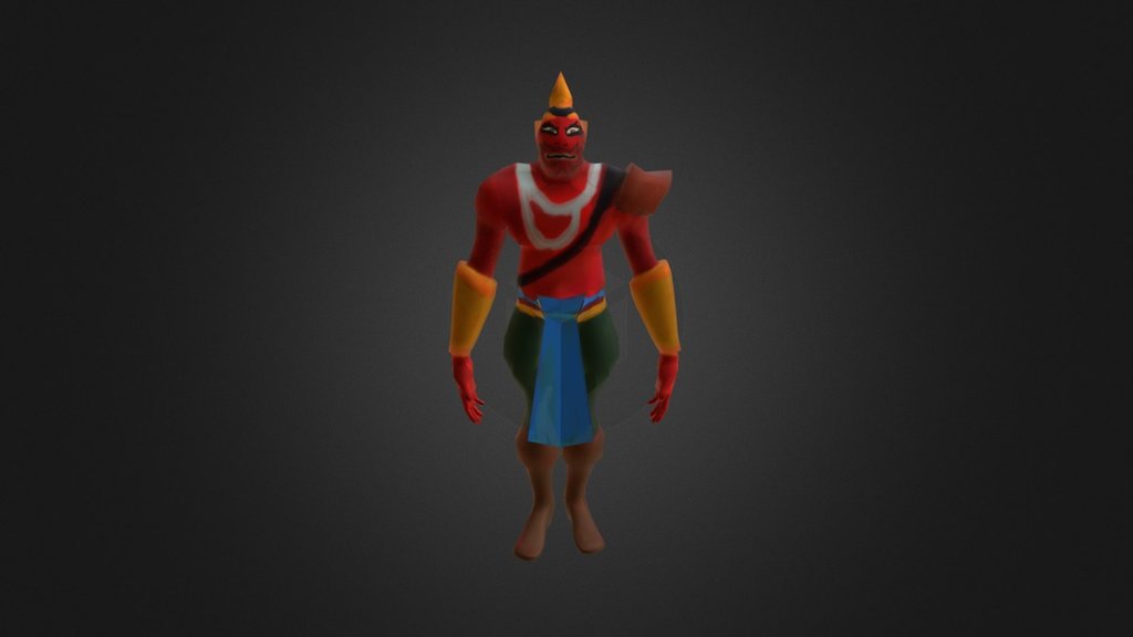 Red Ogre - 3D model by Pukitsela [78729bd] - Sketchfab