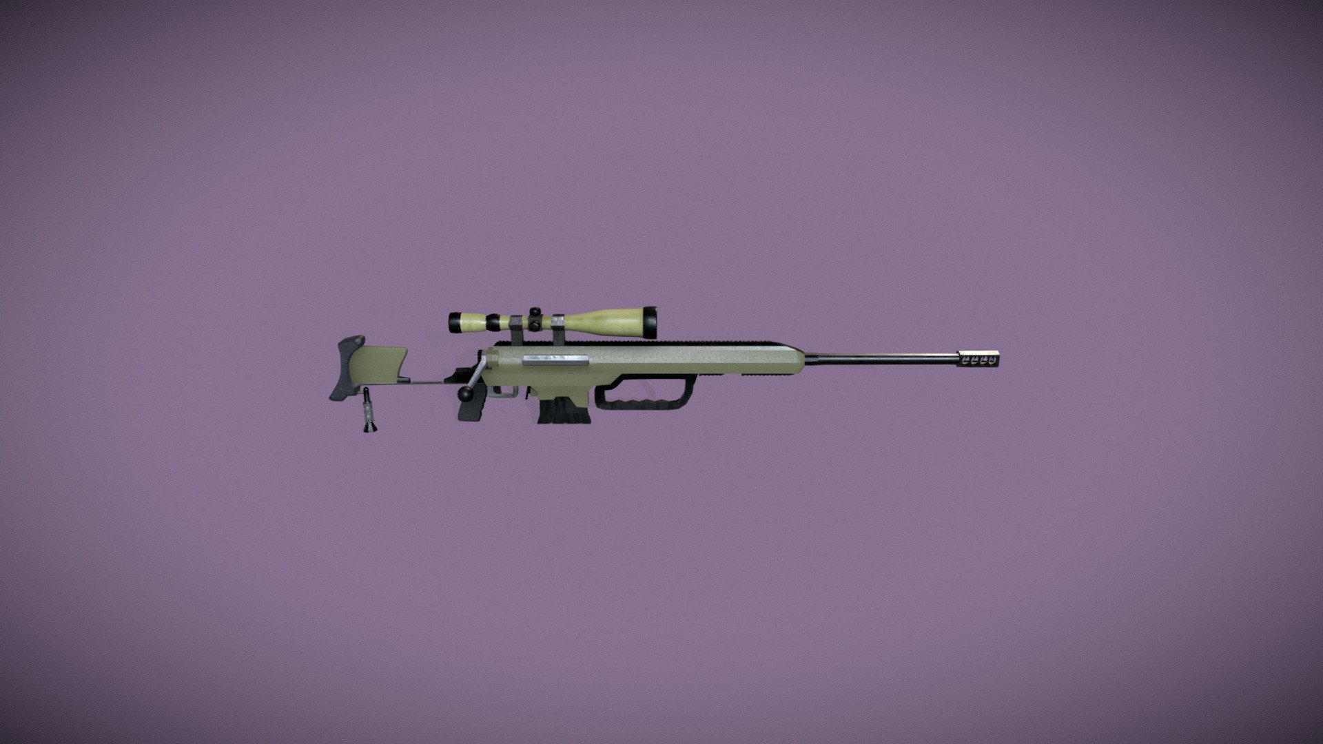 Mediator - Sniper Rifle Design - 3D model by Austin E (@aestes ...