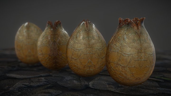 Alien-egg 3D models - Sketchfab