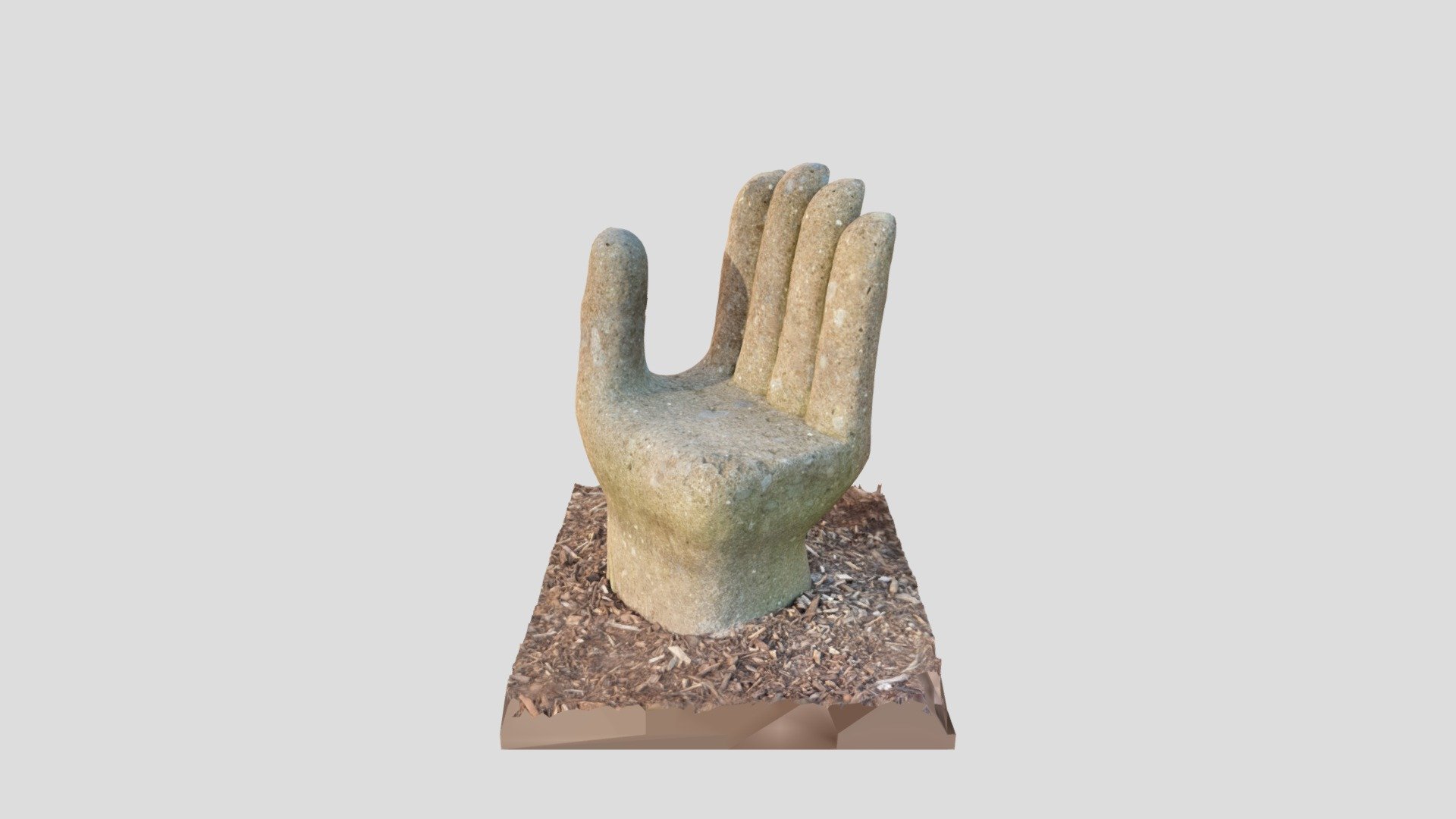 Stone Hand Seat Sculpture - Download Free 3D model by byBiblen [78770ed ...