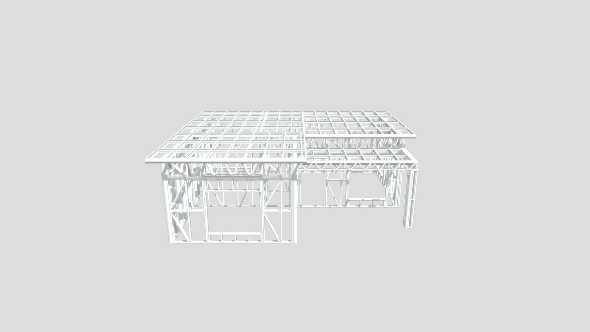 HonorBuilt Bungalow 2-BR Flat Roof - 3D model by HonorBuilt Homes ...