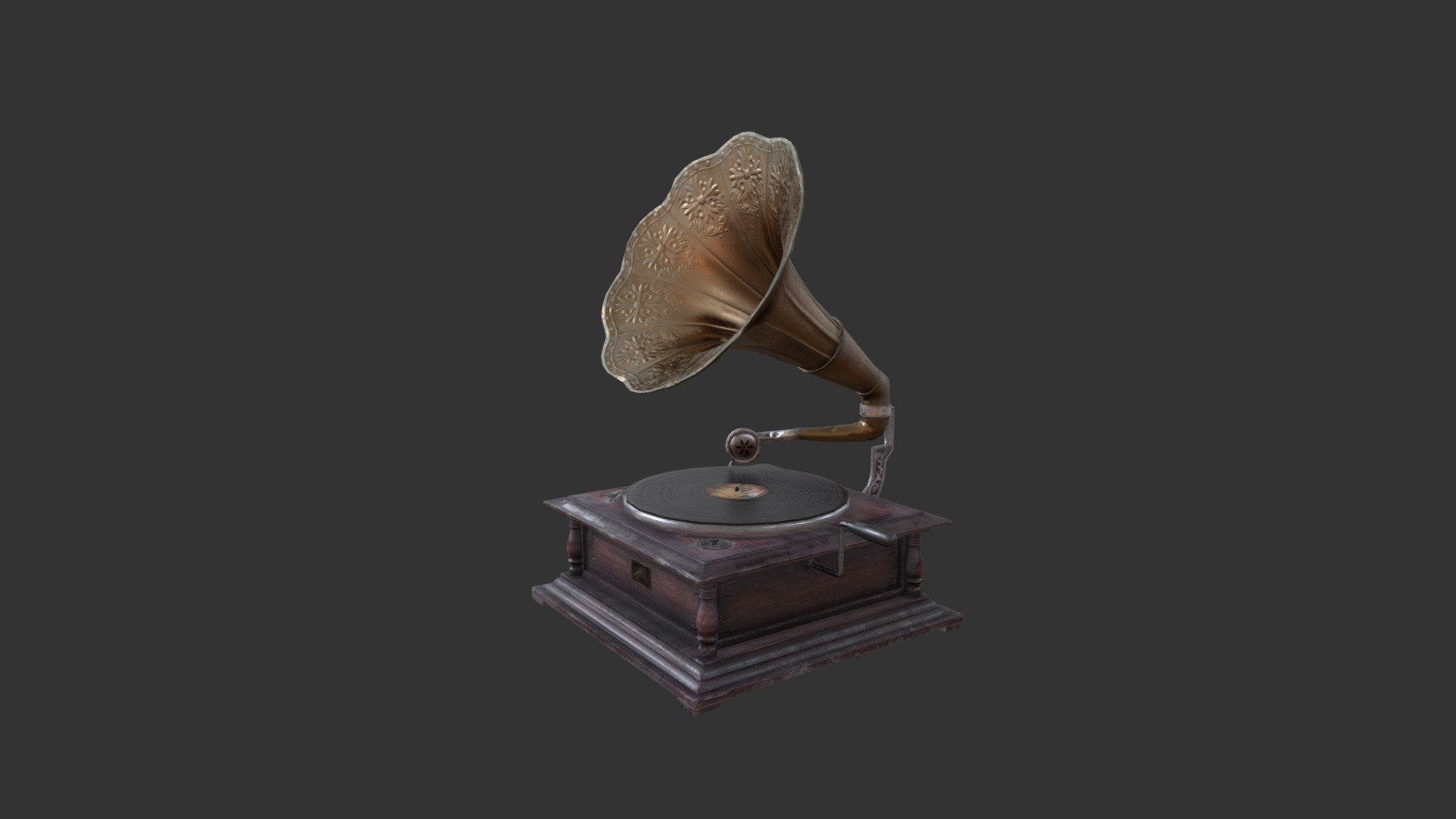 Gramophone - 3D model by prairie_chae [787f1a4] - Sketchfab