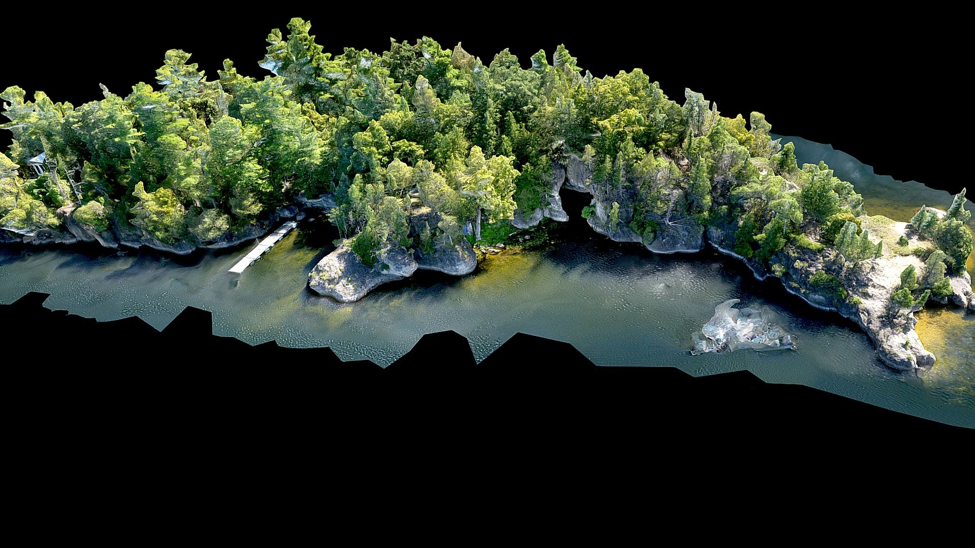 Cave Island Malletts Bay Lake Champlain - Download Free 3D model by ...