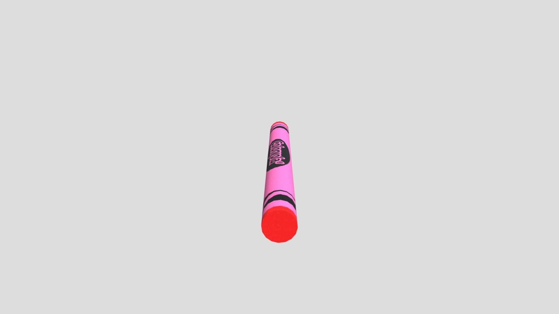 Low Poly Red Crayon - 3D model by Forwardnow27 [78800e3] - Sketchfab