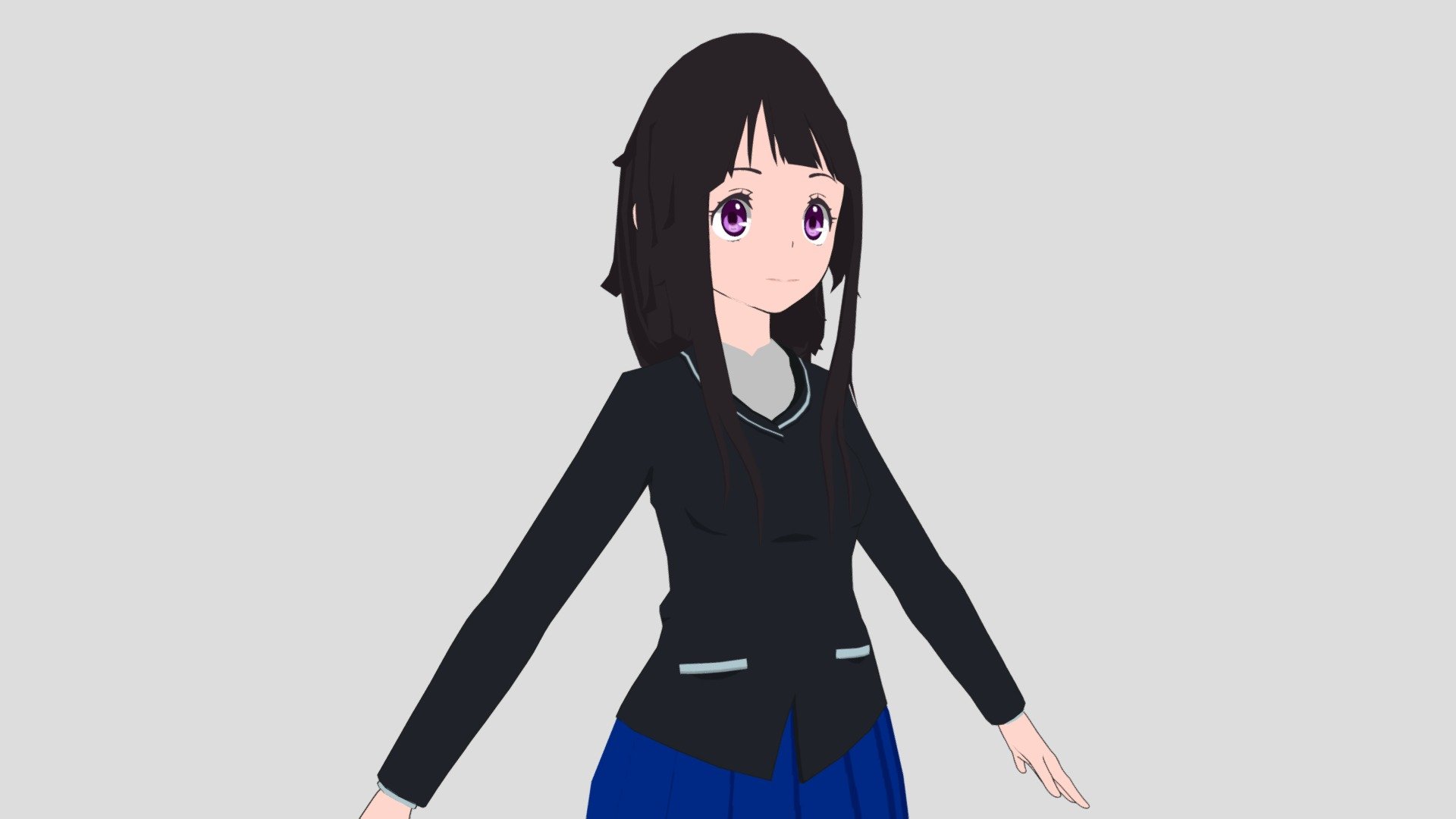 Anime Style Character - Download Free 3D model by Pabler [78802e5 ...