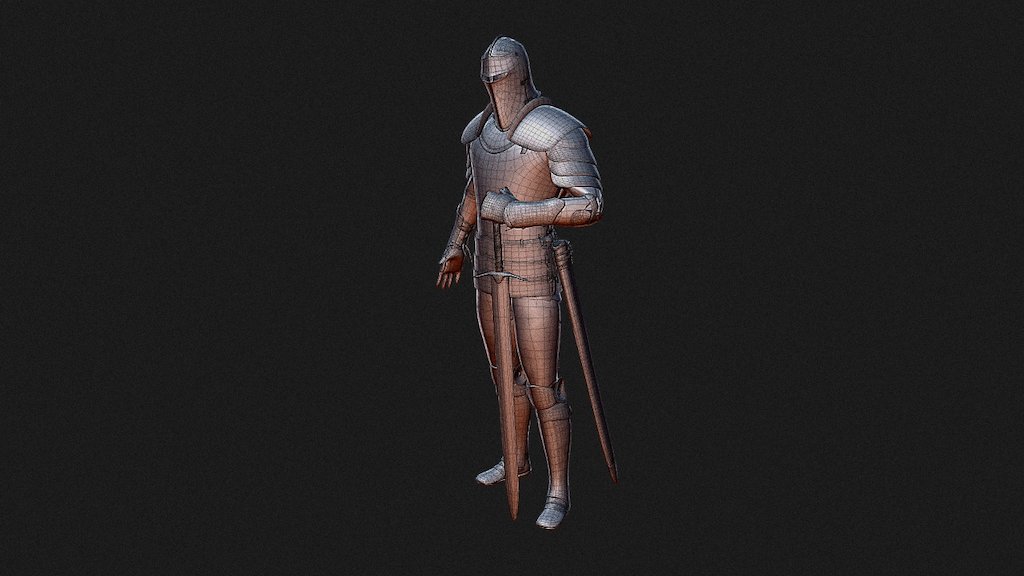Knight - 3D Model - 3D model by AdrienMagin [78804e6] - Sketchfab