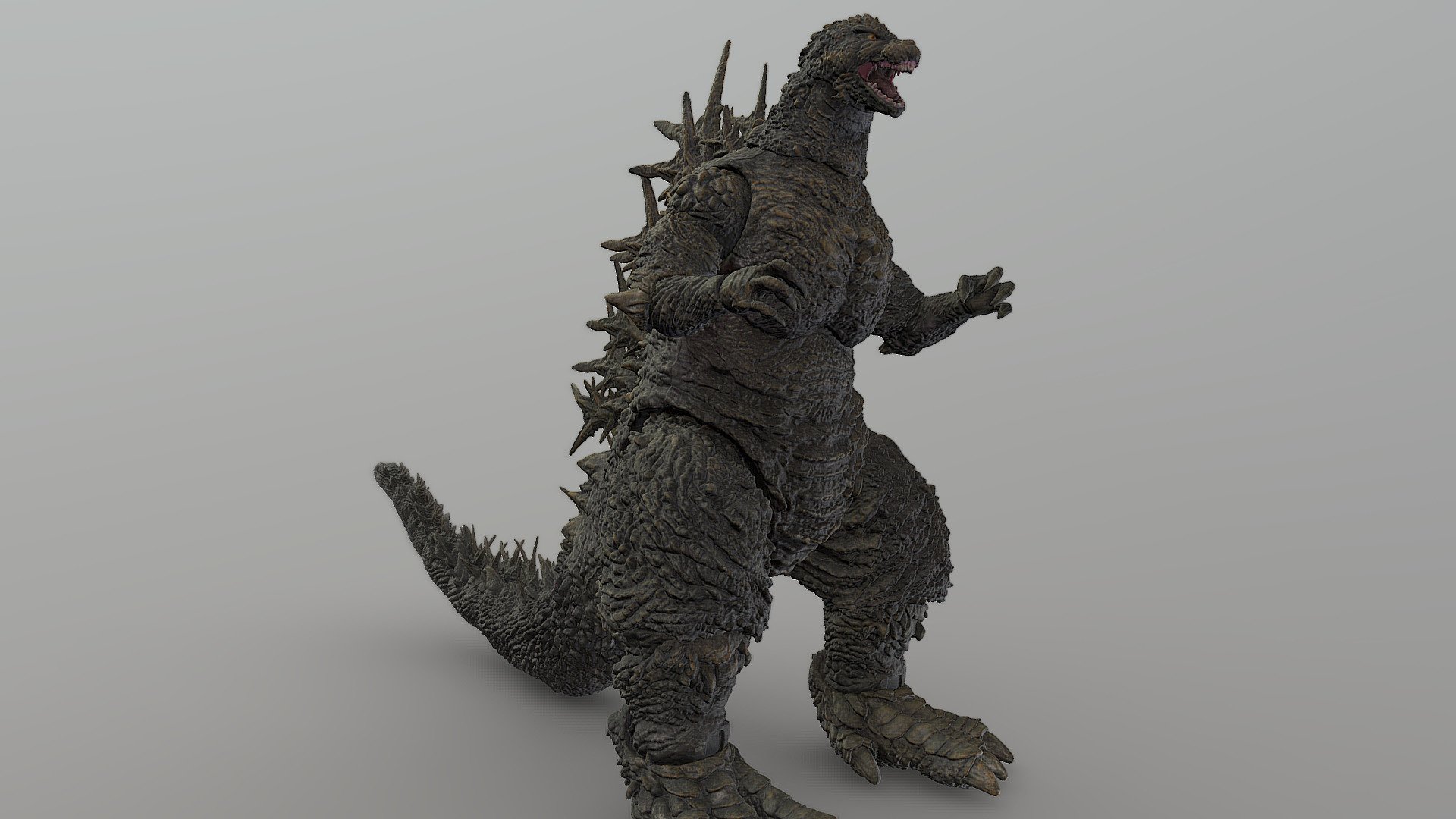 Godzilla Minus One Figurine 3D Scan - Download Free 3D model by Laser Design (@Laserdesign ...