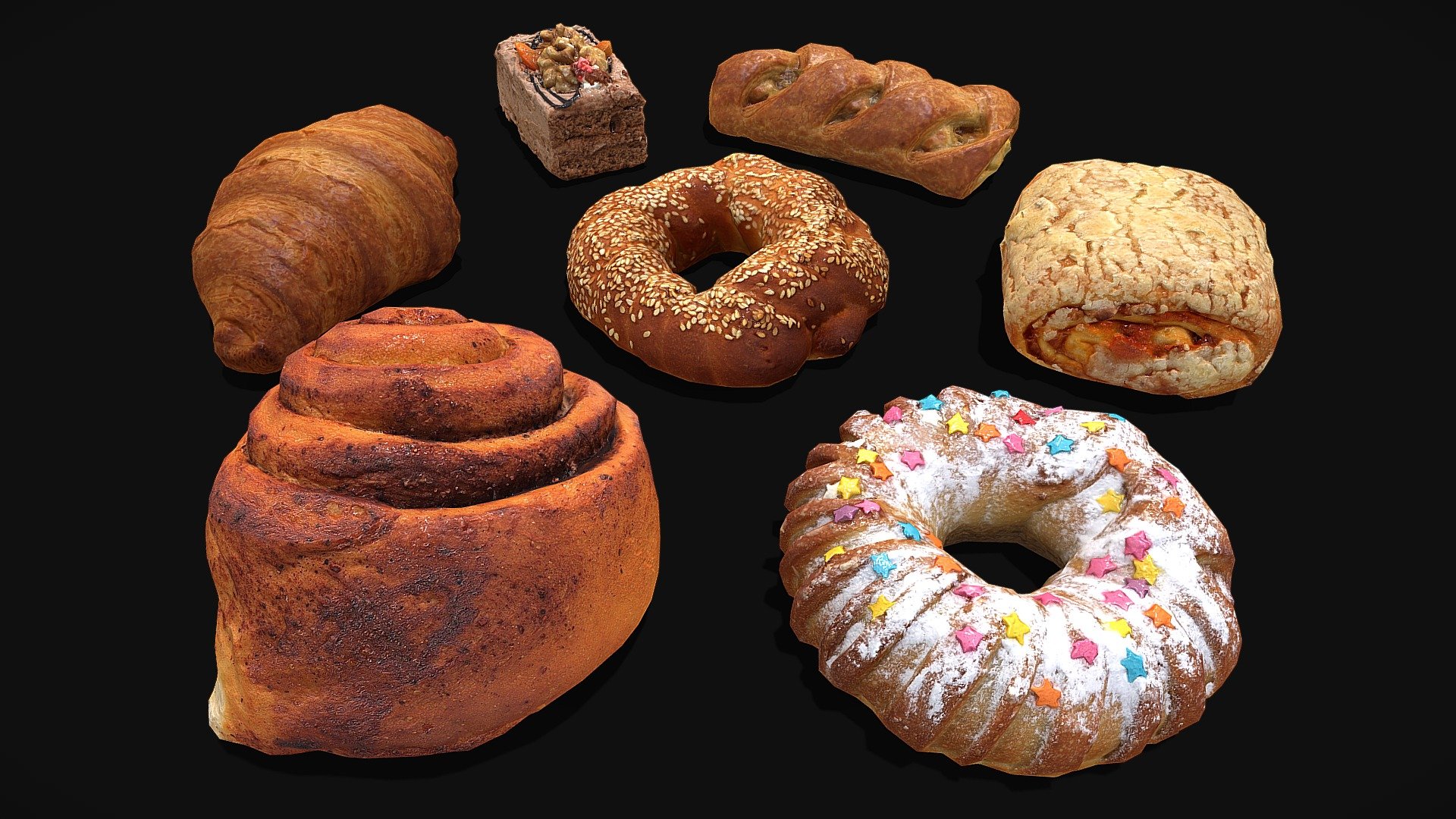 Sweets Group - 7 Photoscaned sweets - Buy Royalty Free 3D model by ...