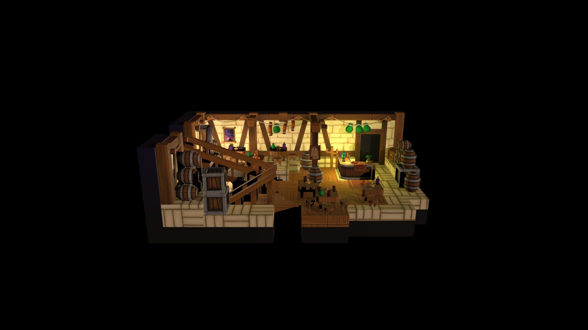 Inn - 3D model by rhyme8355 [7882183] - Sketchfab