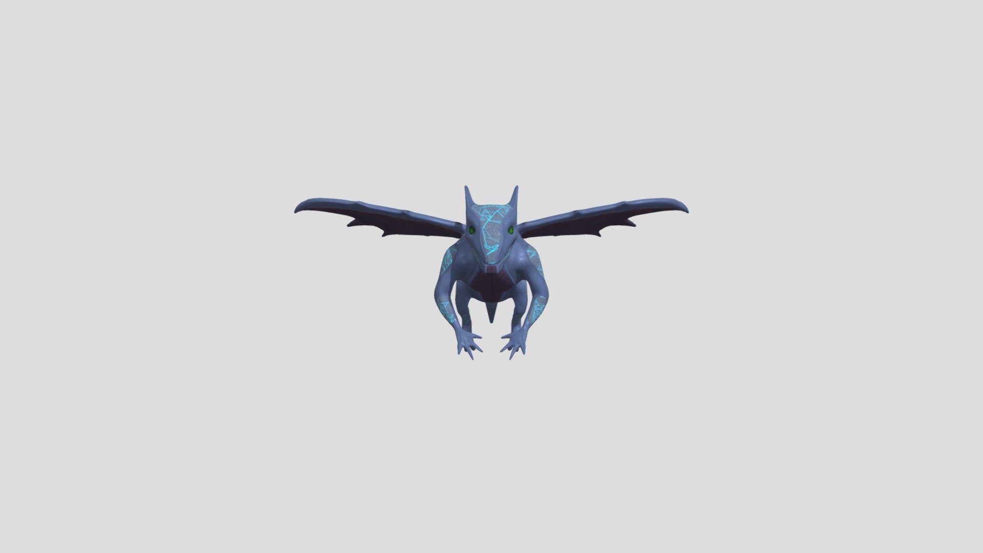 Blue Dragon - 3D model by Mathew Mufarreh (@Matthew.Mufarreh) [78836f9 ...