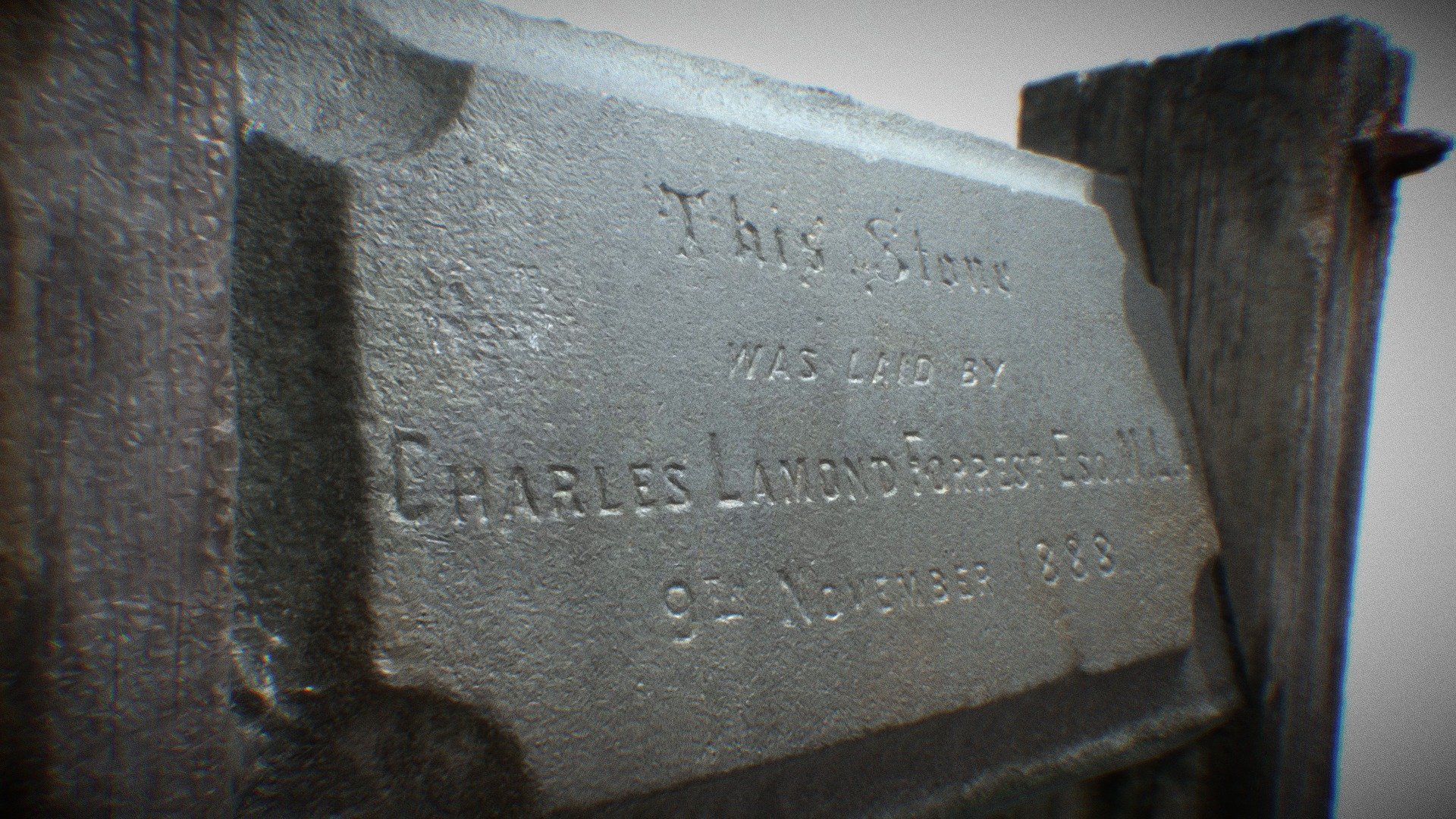 Lorne Post Office, Foundation Stone - 3D model by RPBear [7884a10 ...