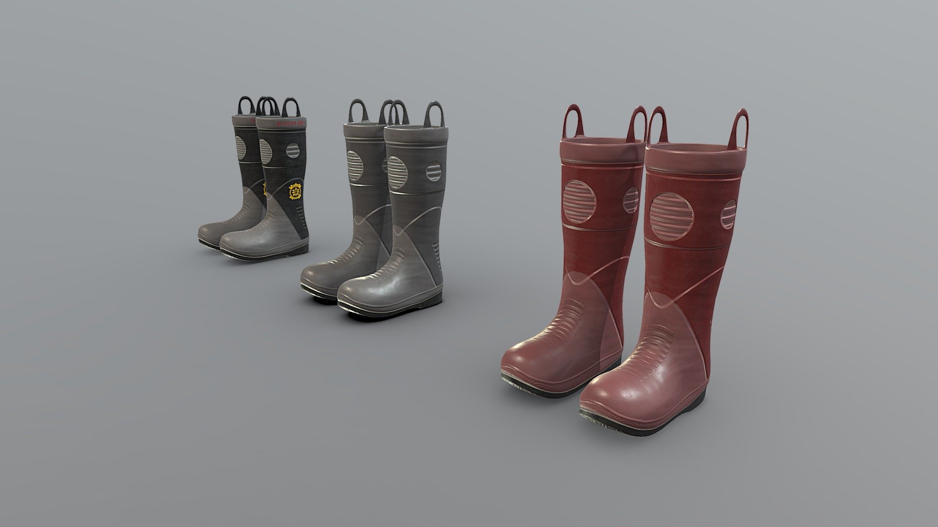 Rubber boots - Buy Royalty Free 3D model by Sousinho [7886dd1 ...
