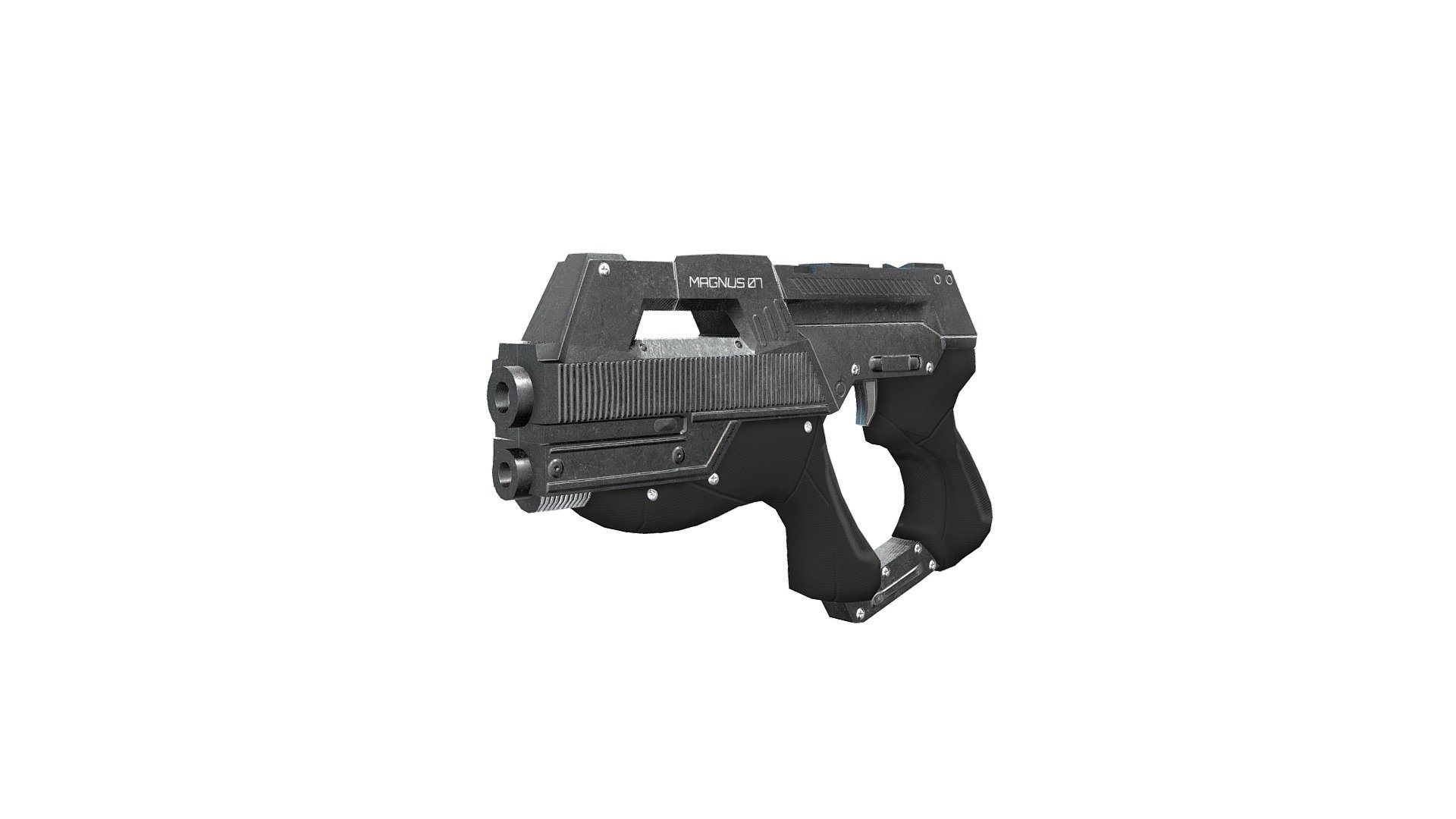 Magnus Pistol Gun ( Low Poly ) - 3D model by Manpreet Rana ...