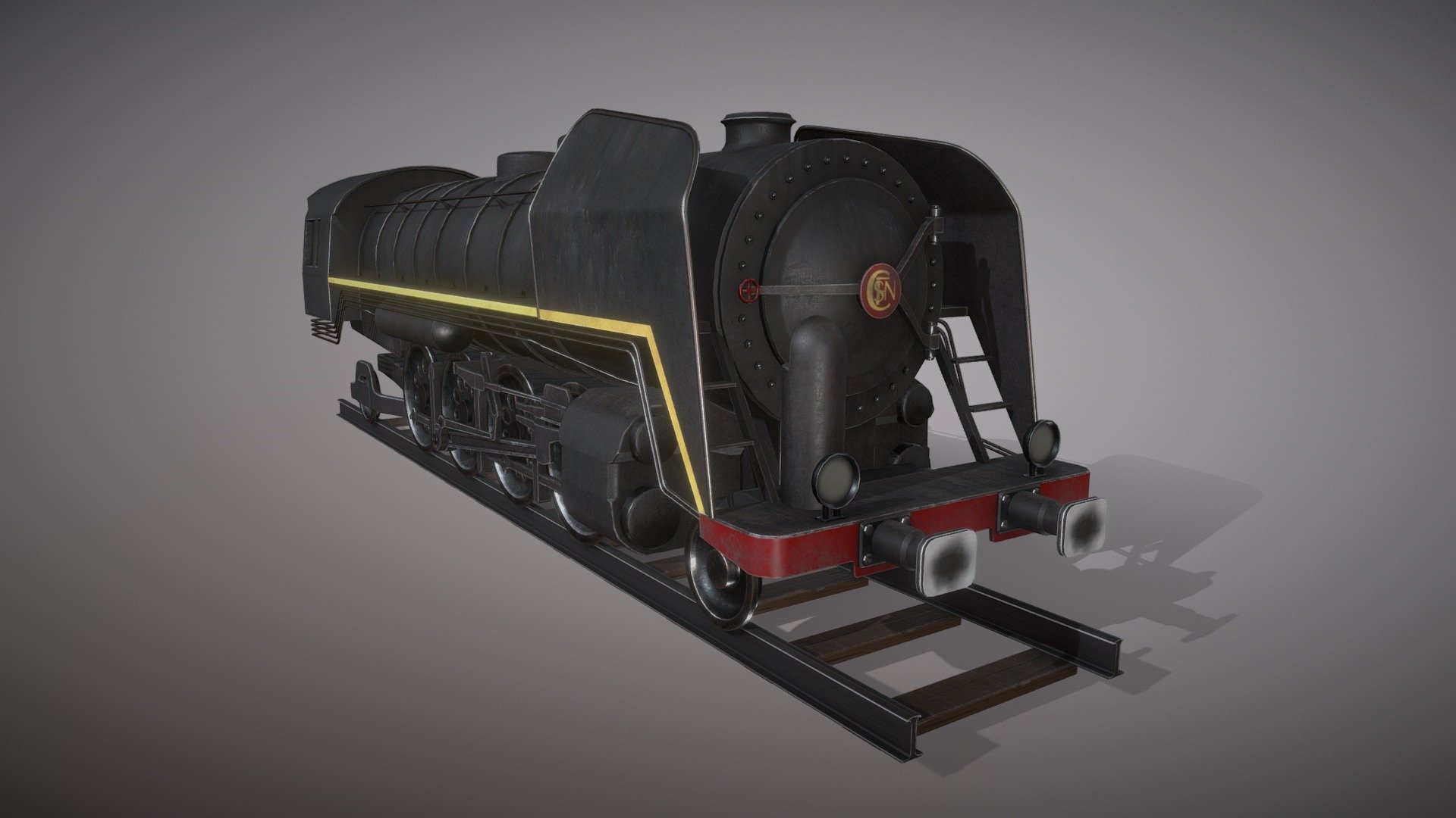 Locomotive 141R - 3D model by LauraLapeze [788828f] - Sketchfab