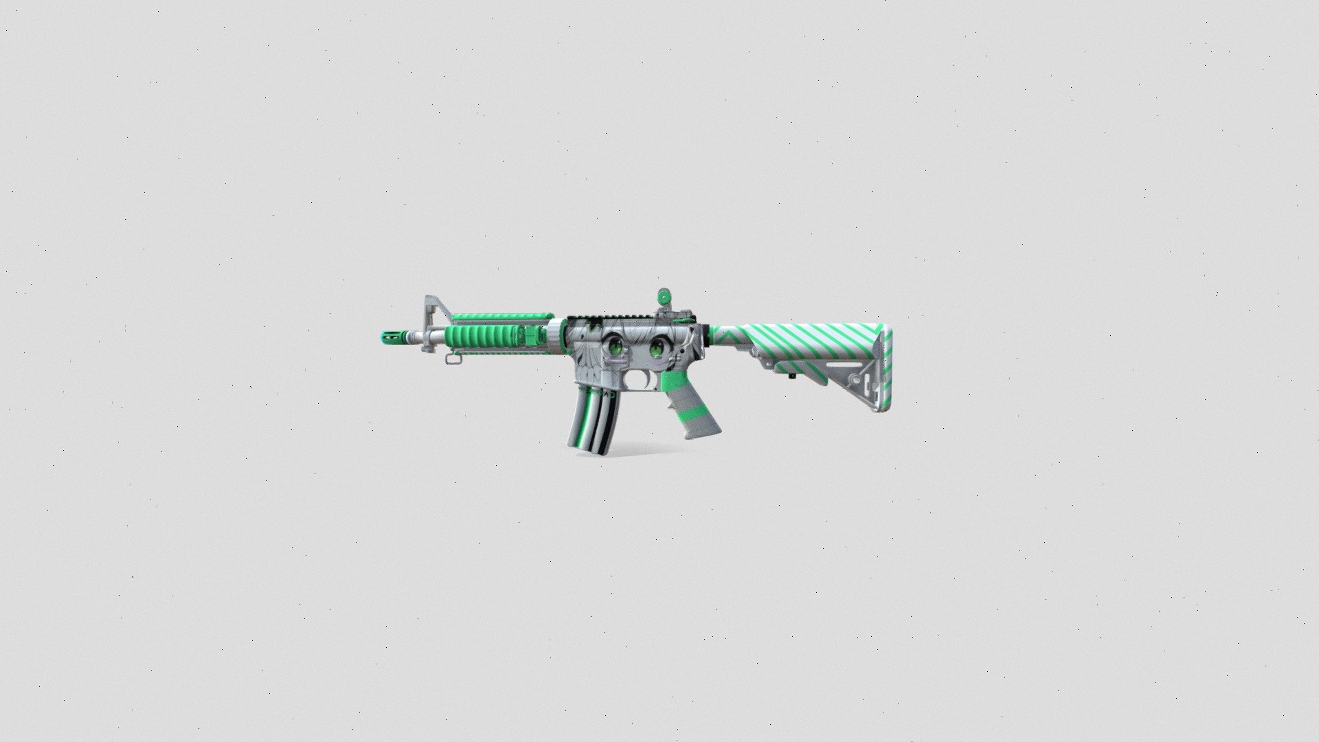 M4A4 | SUPAI - 3D model by kioShimyo (@fenke1337) [78884d8] - Sketchfab