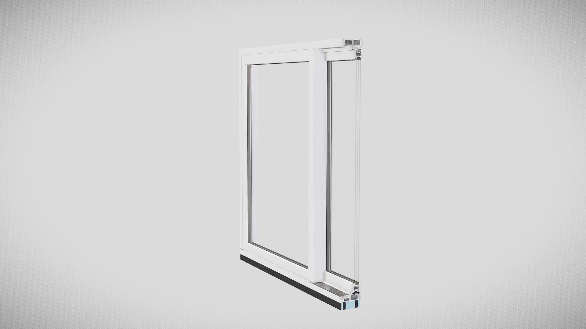 Kunststoff-HST VEKA Motion 82 - 3D model by Blumer Techno Fenster ...