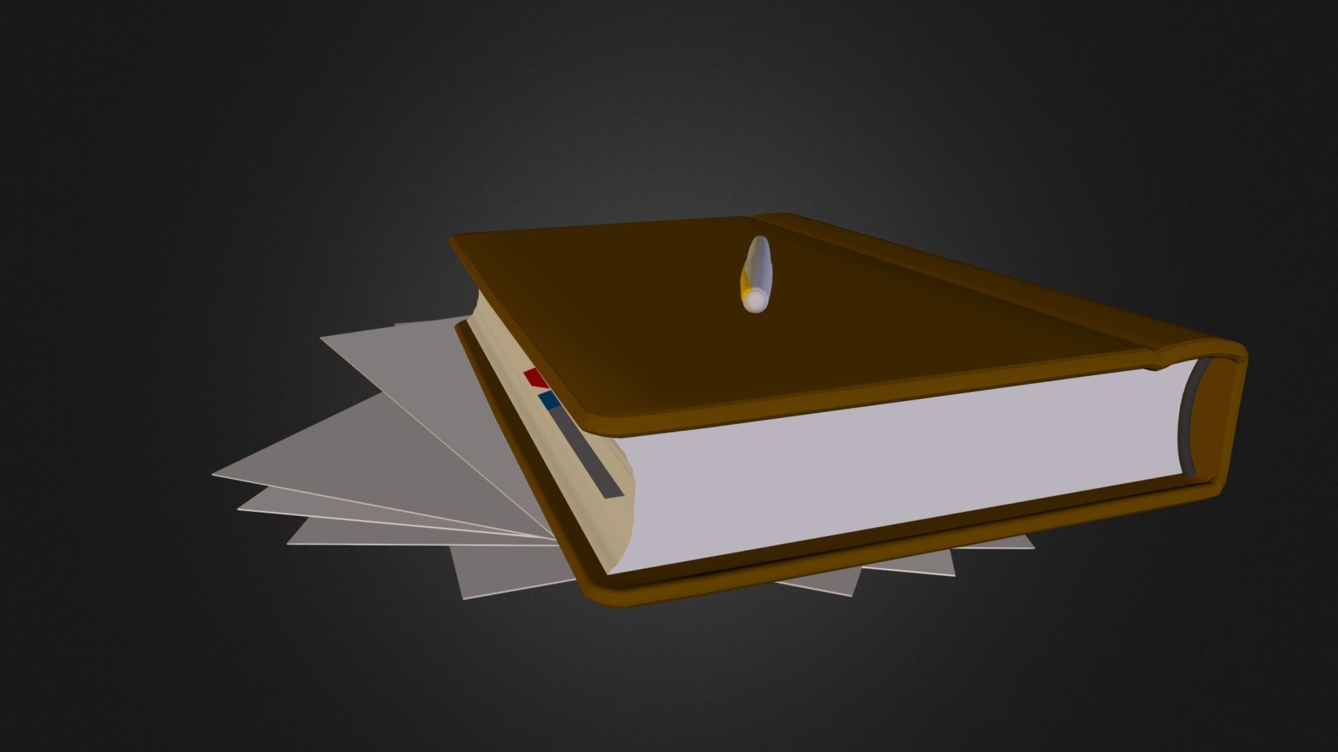 Book - 3D model by Sara K. Maya (@SarakM) [788aae0] - Sketchfab