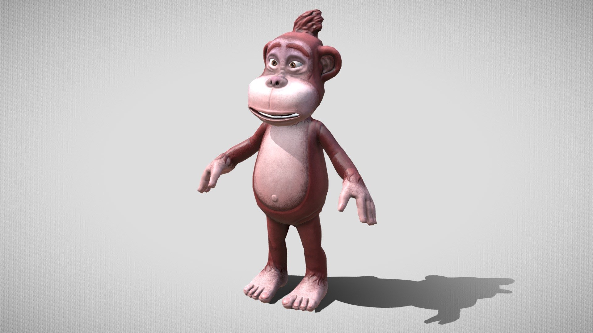 Monkey - Buy Royalty Free 3D model by VictorWai [788ae1d] - Sketchfab Store
