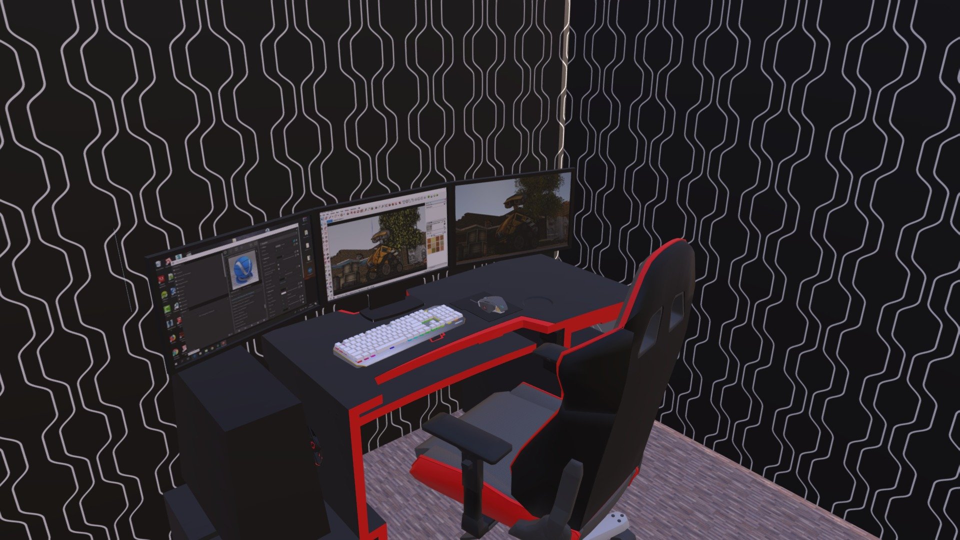 Computer Rooms - 3D model by Brianandhikap [788fa5e] - Sketchfab