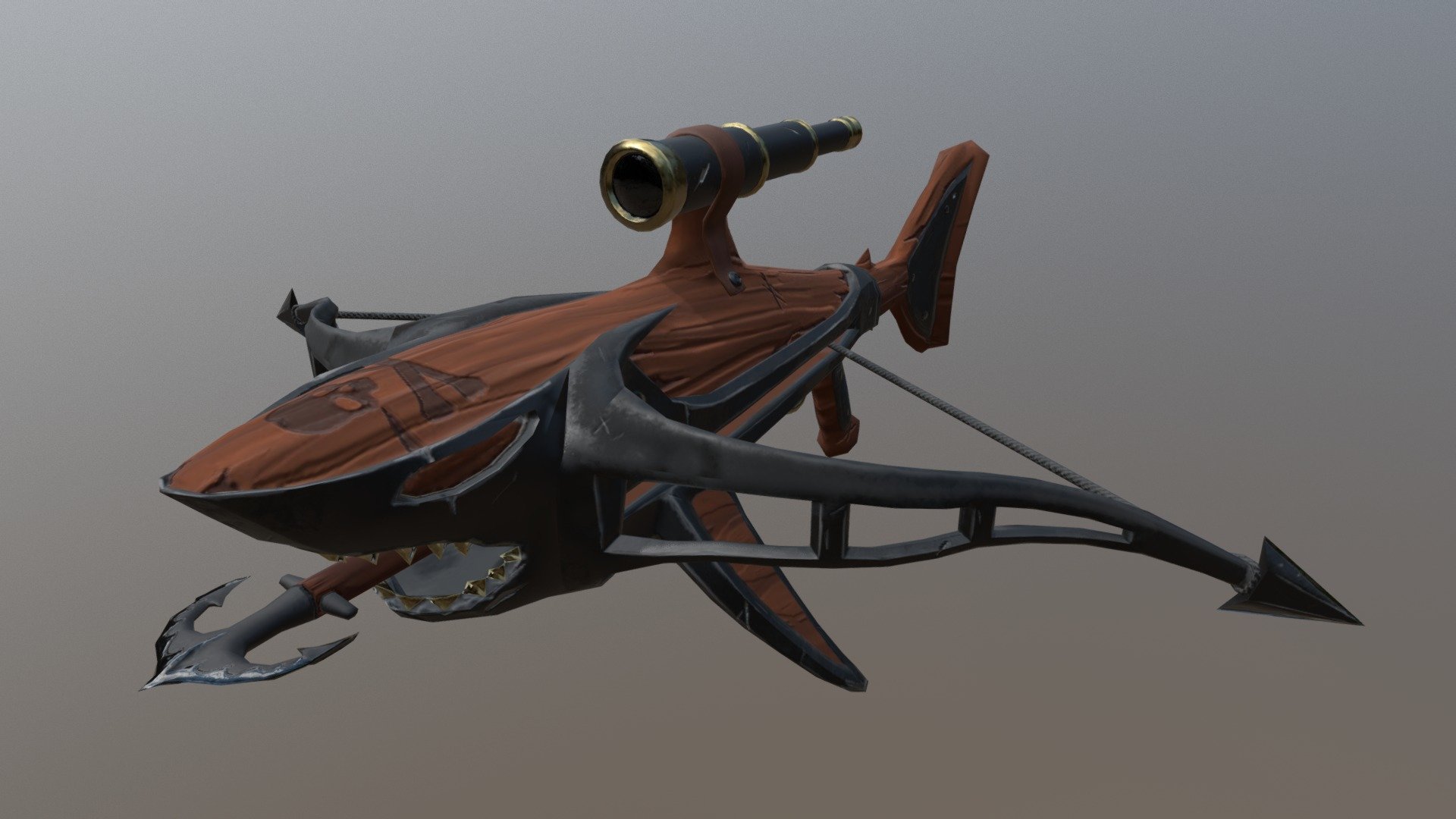 Shark Crossbow - 3D model by jefetz [7895e2e] - Sketchfab