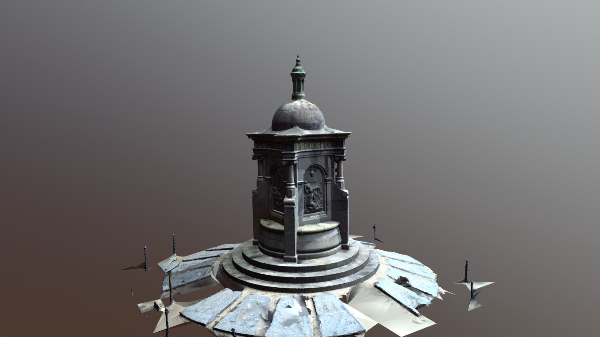 WW2 Memorial - 3D model by KGSS (@kilkellygeo) [7896407] - Sketchfab