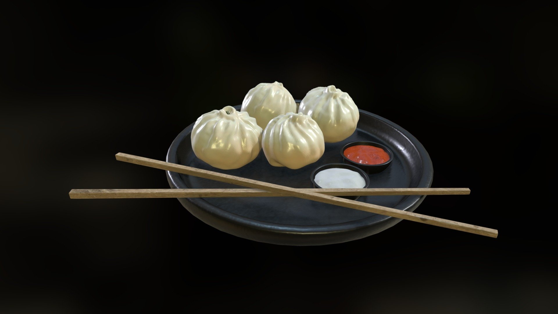 3d dumplings modeling momos - 3D model by neet.koladiya [7898784 ...