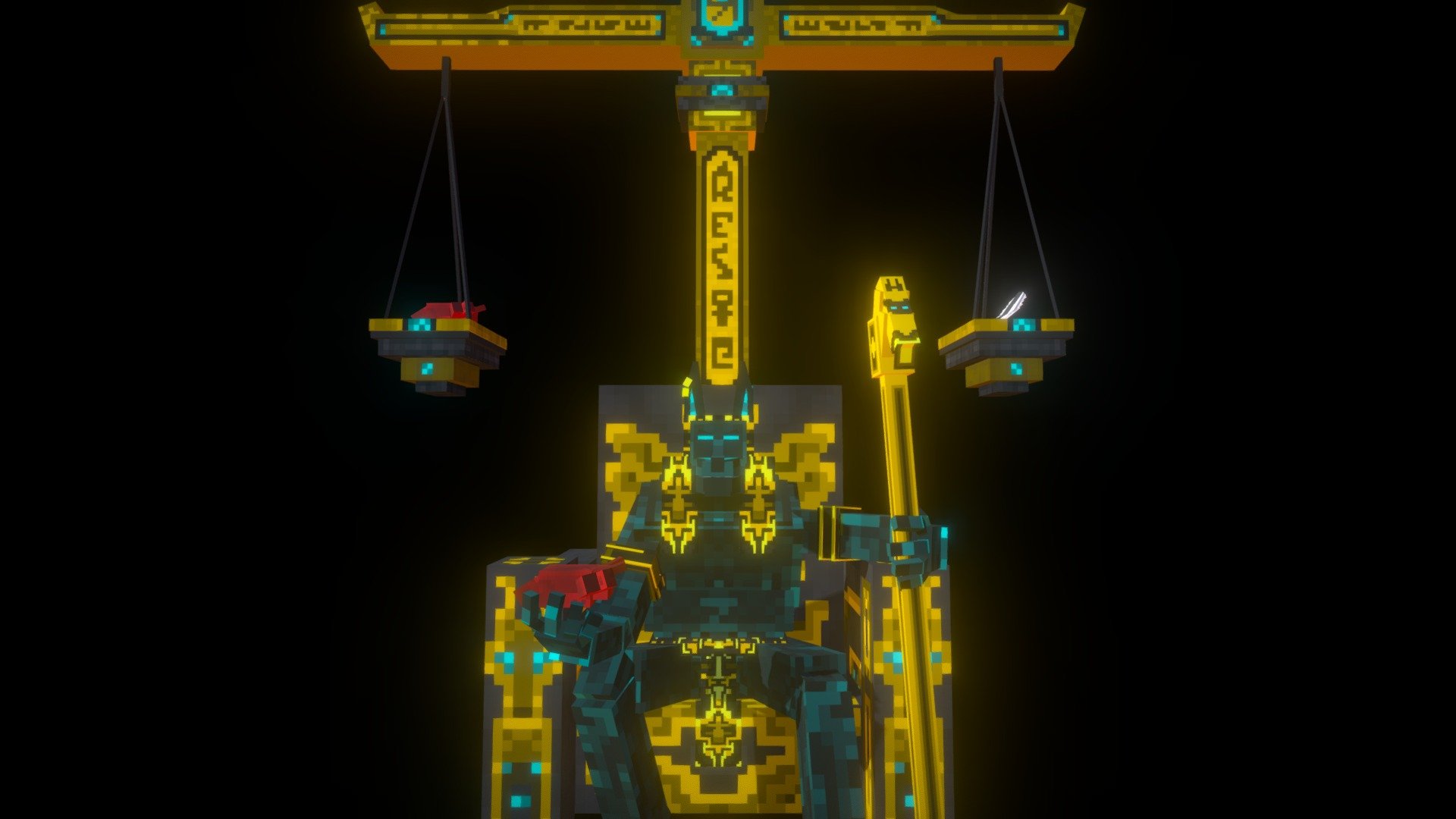 Anubis - 3D model by Dheyaa (@_dheyaa) [78992f9] - Sketchfab