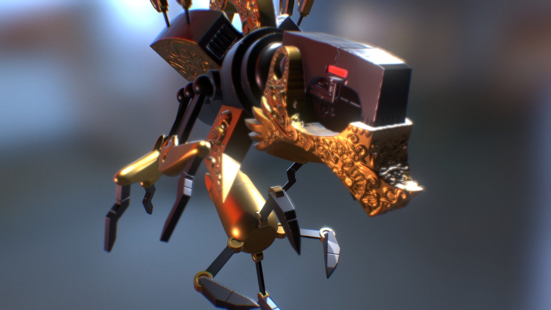 Mechanical Insect - 3D model by Morganicism [7899514] - Sketchfab