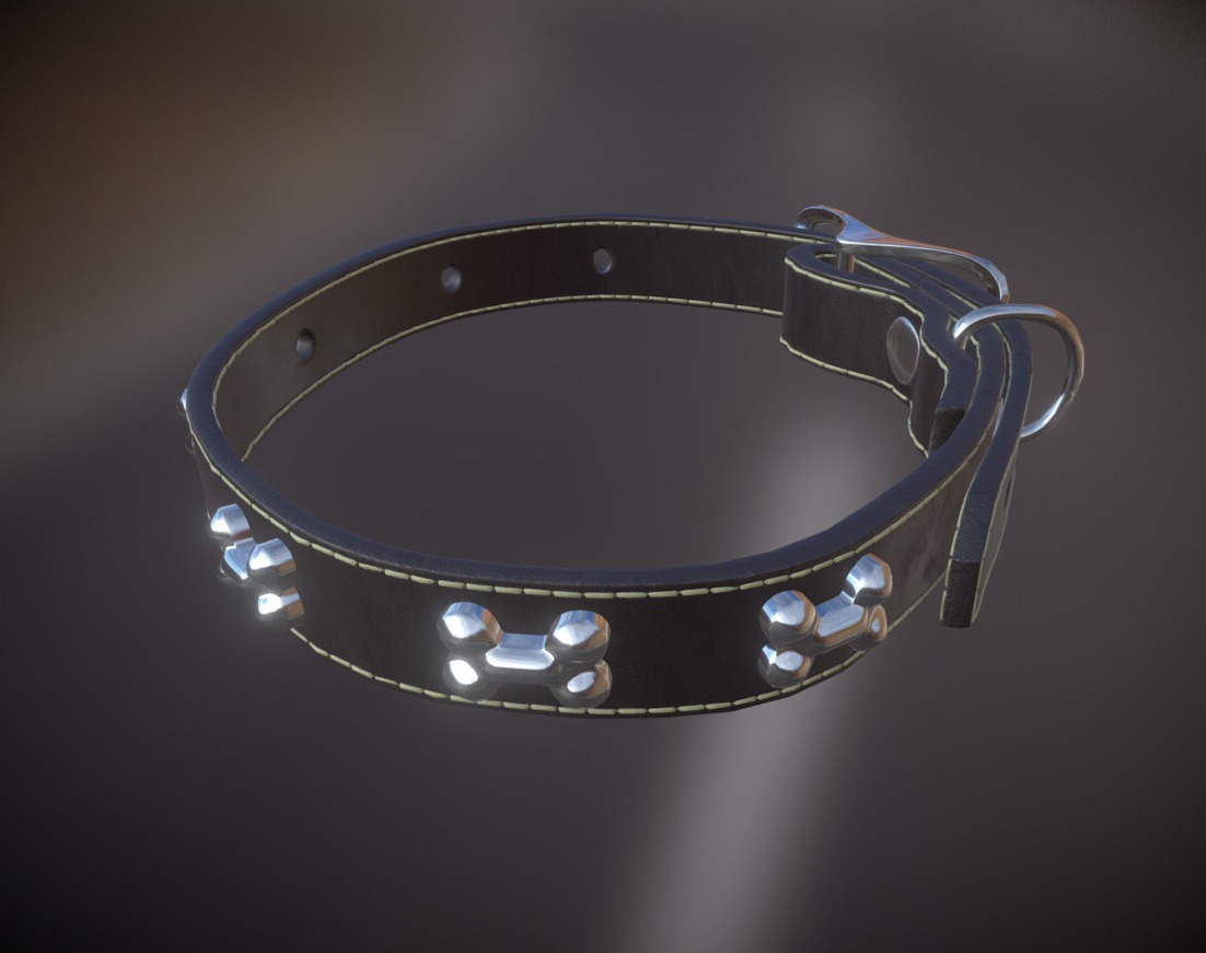 Leather Dog Collar - 3D model by ArtSize3D [7899dfd] - Sketchfab