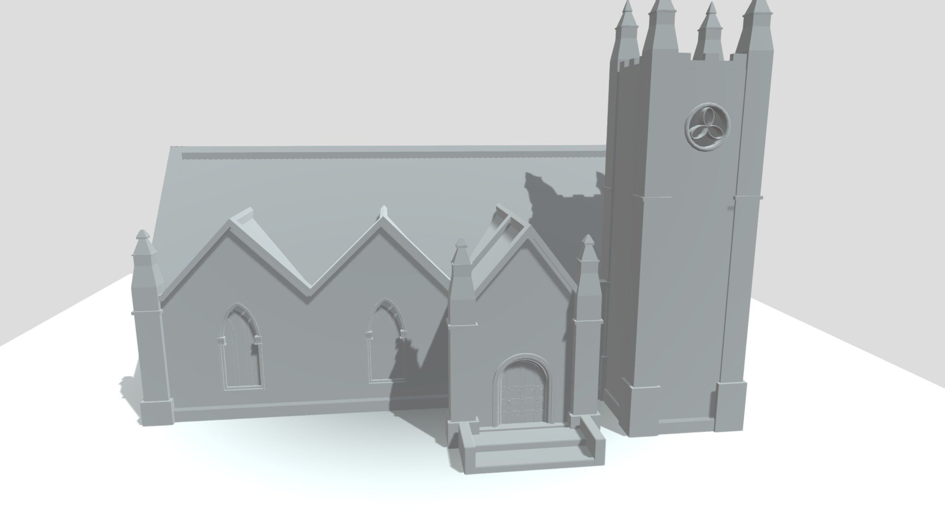 Gothic Church Building 02k - 3D model by spstudios [789b8f5] - Sketchfab