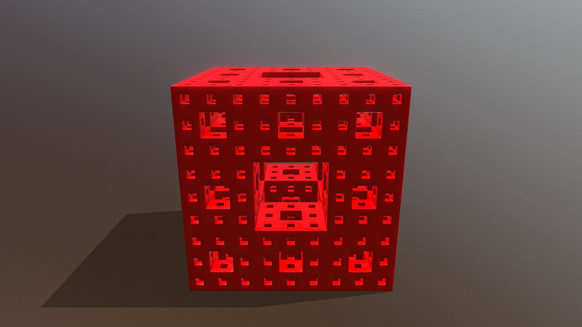 Menger Sponge - 3D model by Powerboxstudios [789c764] - Sketchfab