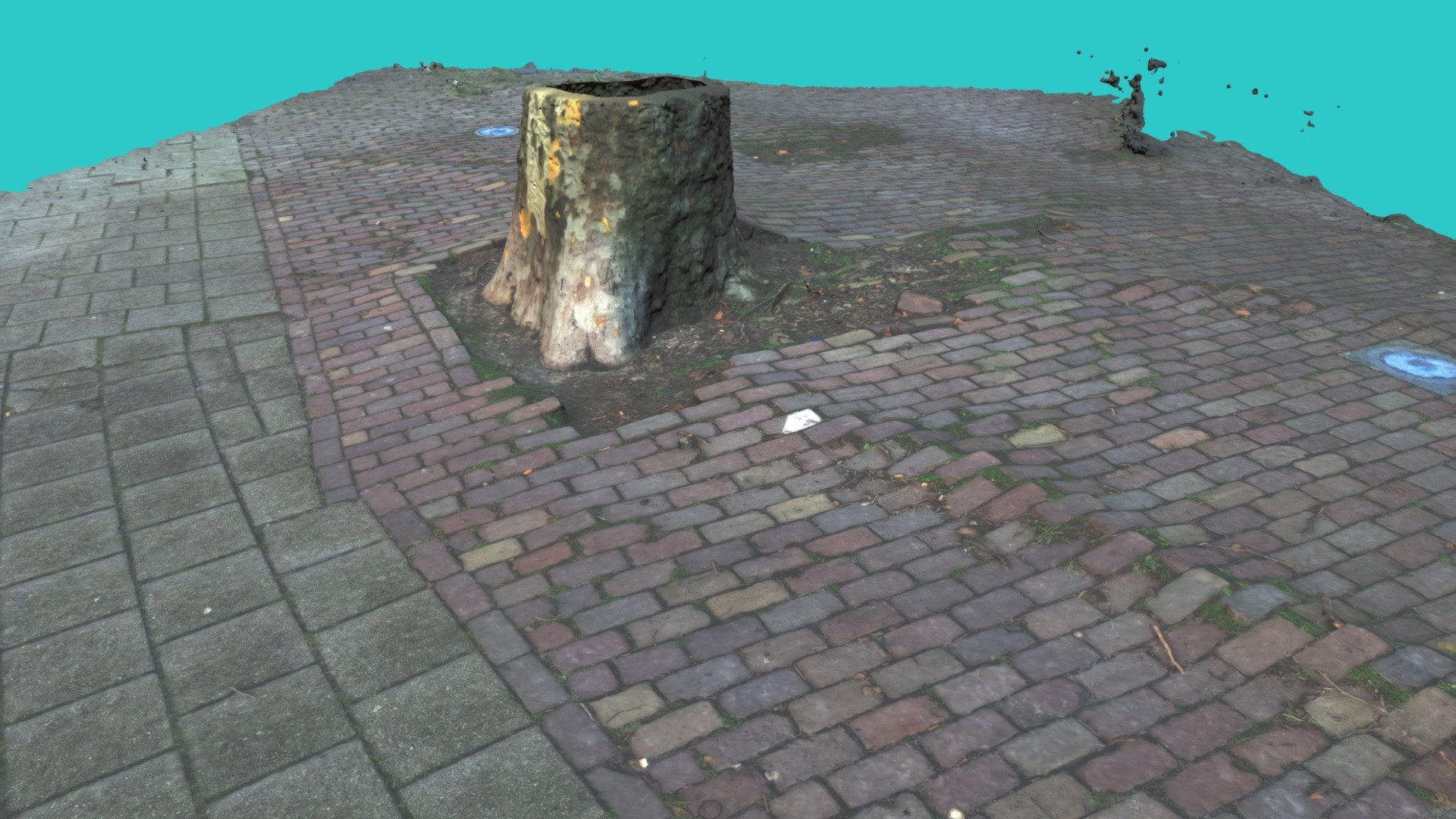 Tree Trunk Uprooting Brick Work - 3D model by gspeed0689 [789cfdf ...
